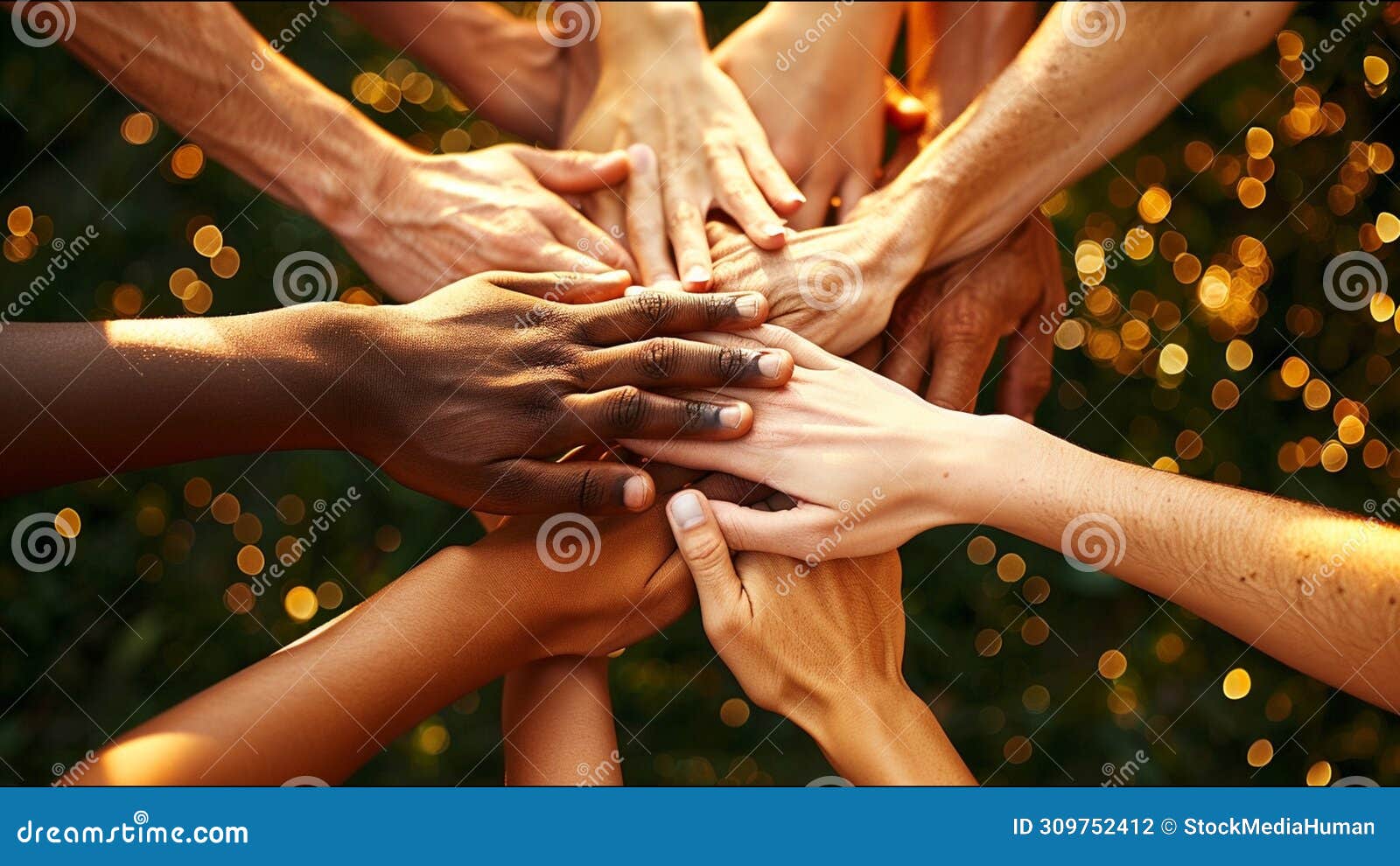 All Hands in People Soft Diffuse Bokeh Focus Friendship Unity Trust ...