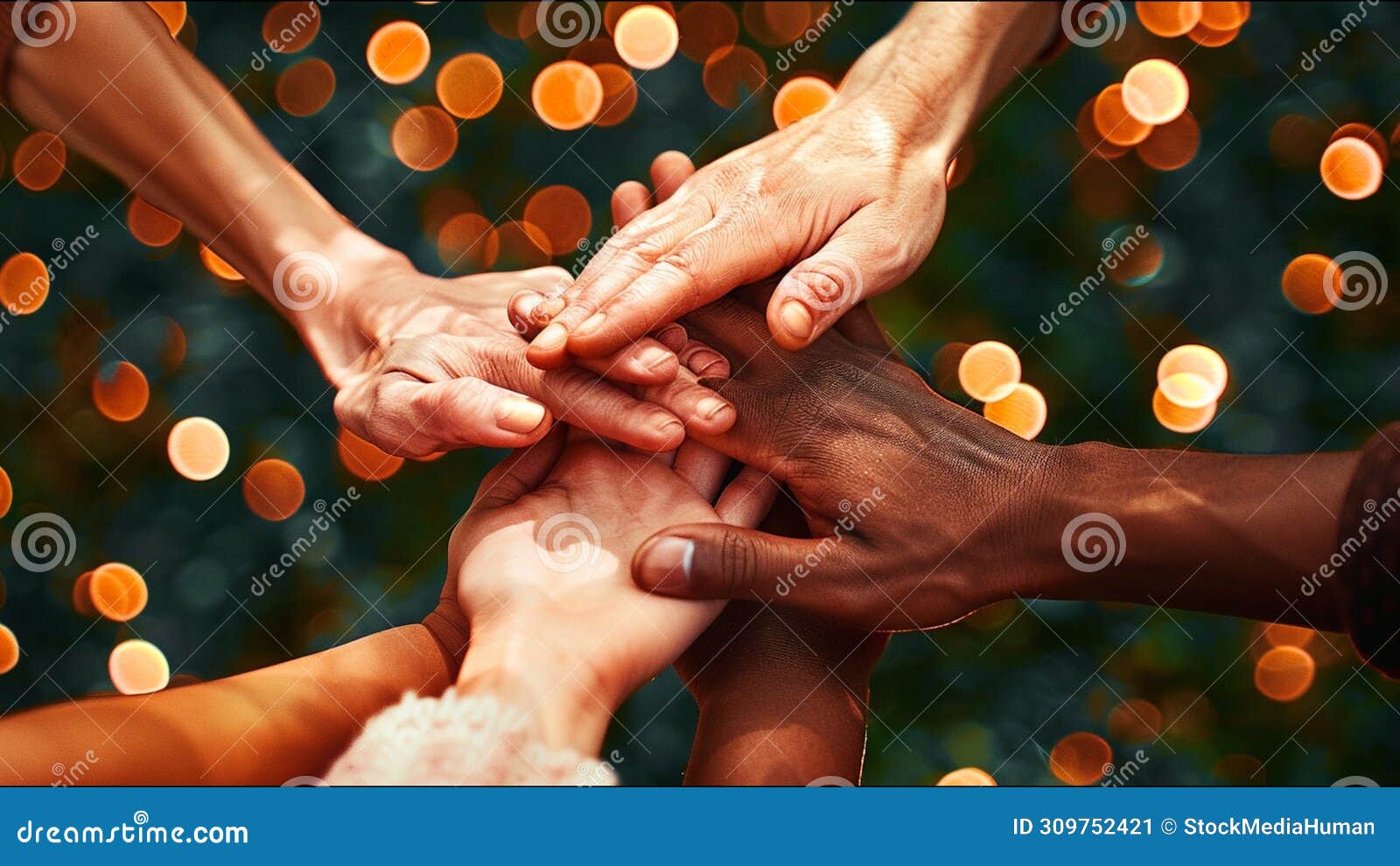 All Hands in People Soft Diffuse Bokeh Focus Friendship Unity Trust ...
