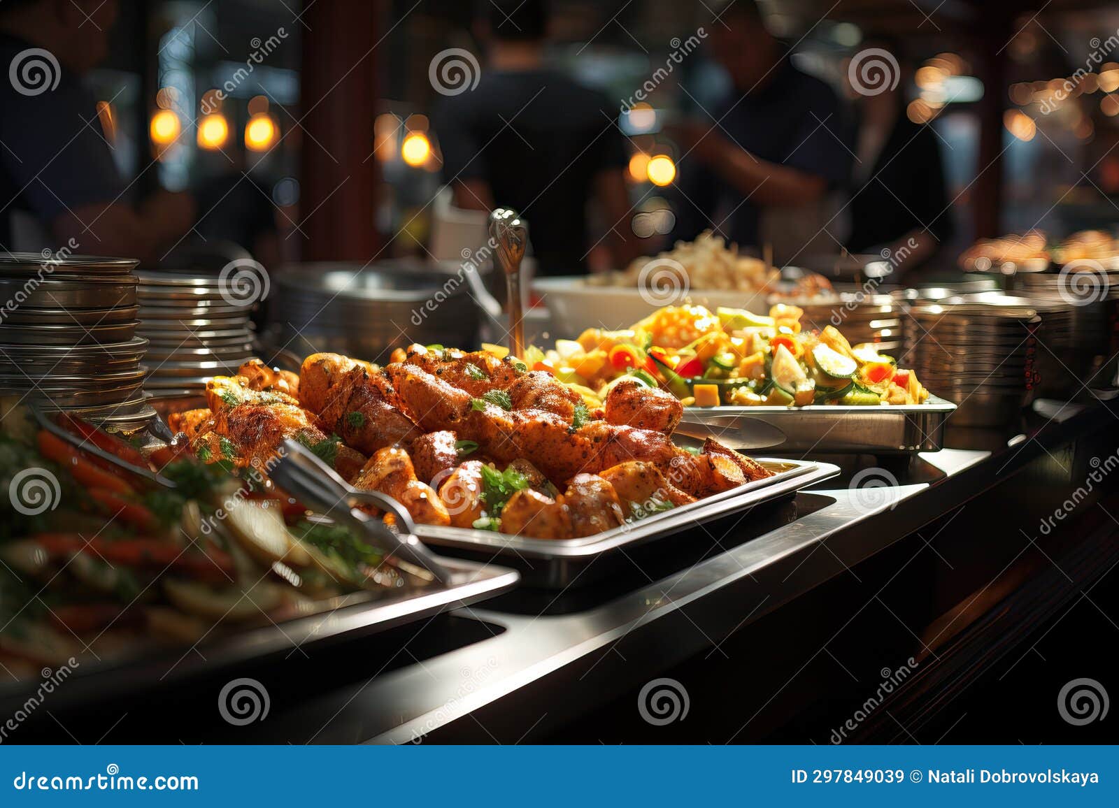 All Inclusive Food Buffet at the Hotel Stock Image - Image of hotel ...
