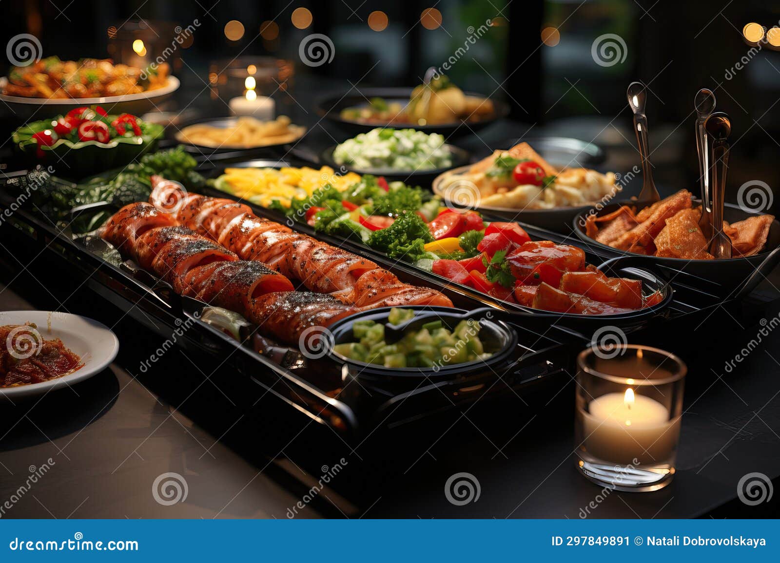 All Inclusive Food Buffet at the Hotel Stock Image - Image of cuisine ...