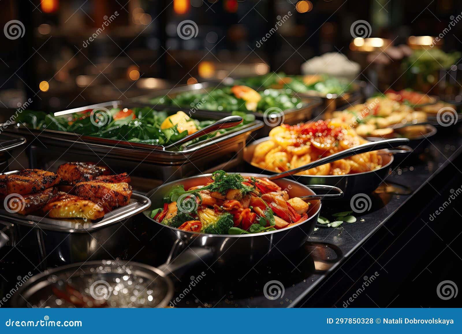 All Inclusive Food Buffet at the Hotel Stock Photo - Image of ...