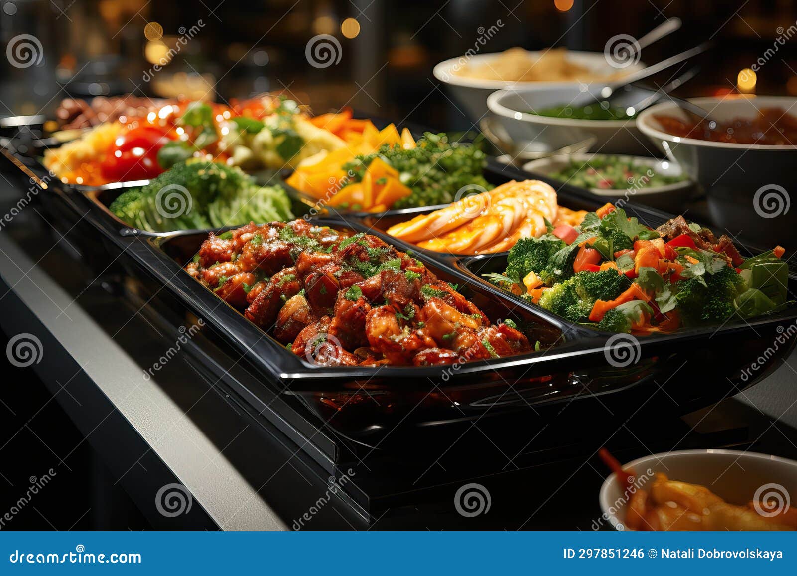 All Inclusive Food Buffet at the Hotel Stock Photo - Image of ...