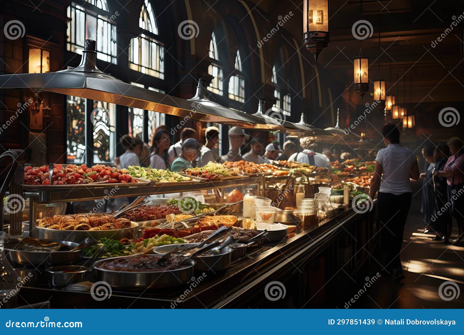 All Inclusive Food Buffet at the Hotel Stock Image - Image of dining ...