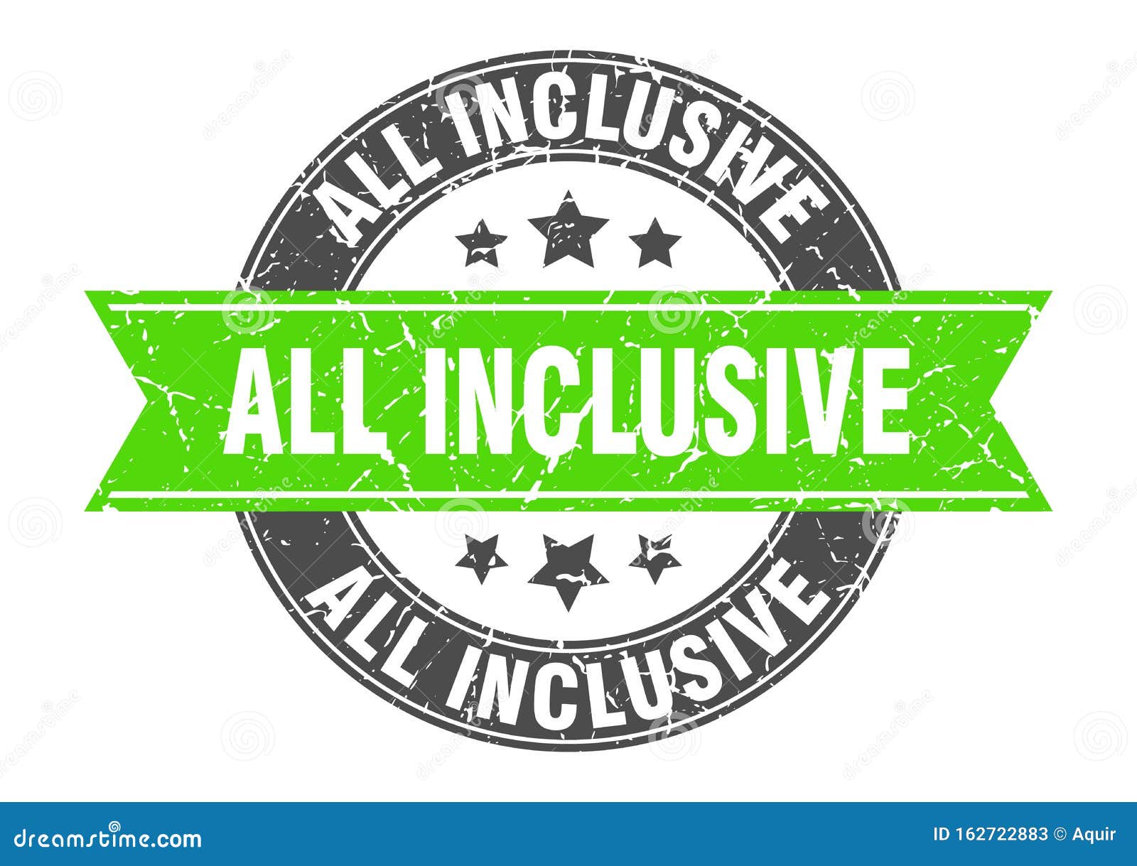 All inclusive stamp stock vector. Illustration of isolated - 162722883