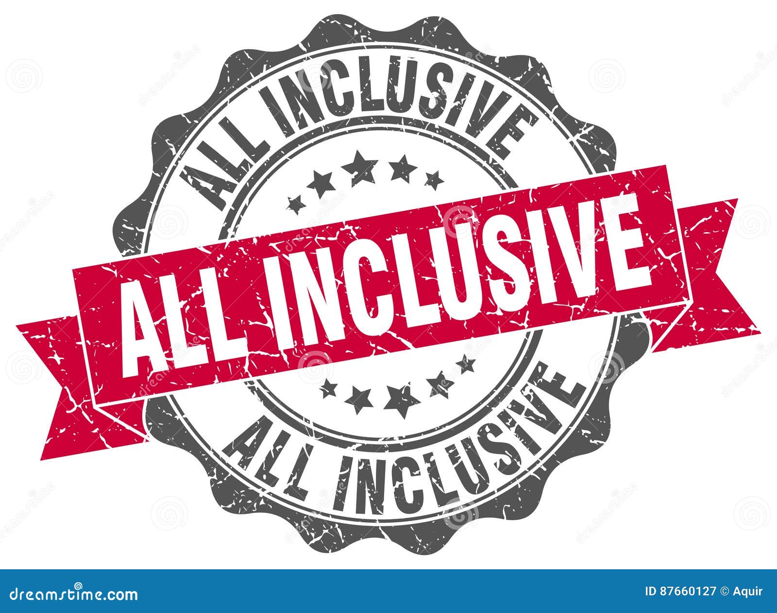 All inclusive stamp stock vector. Illustration of vector - 87660127