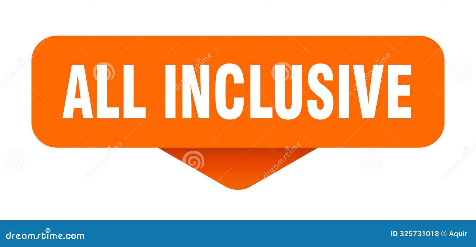 All Inclusive Sticker. All Inclusive Sign on Transparent Background ...
