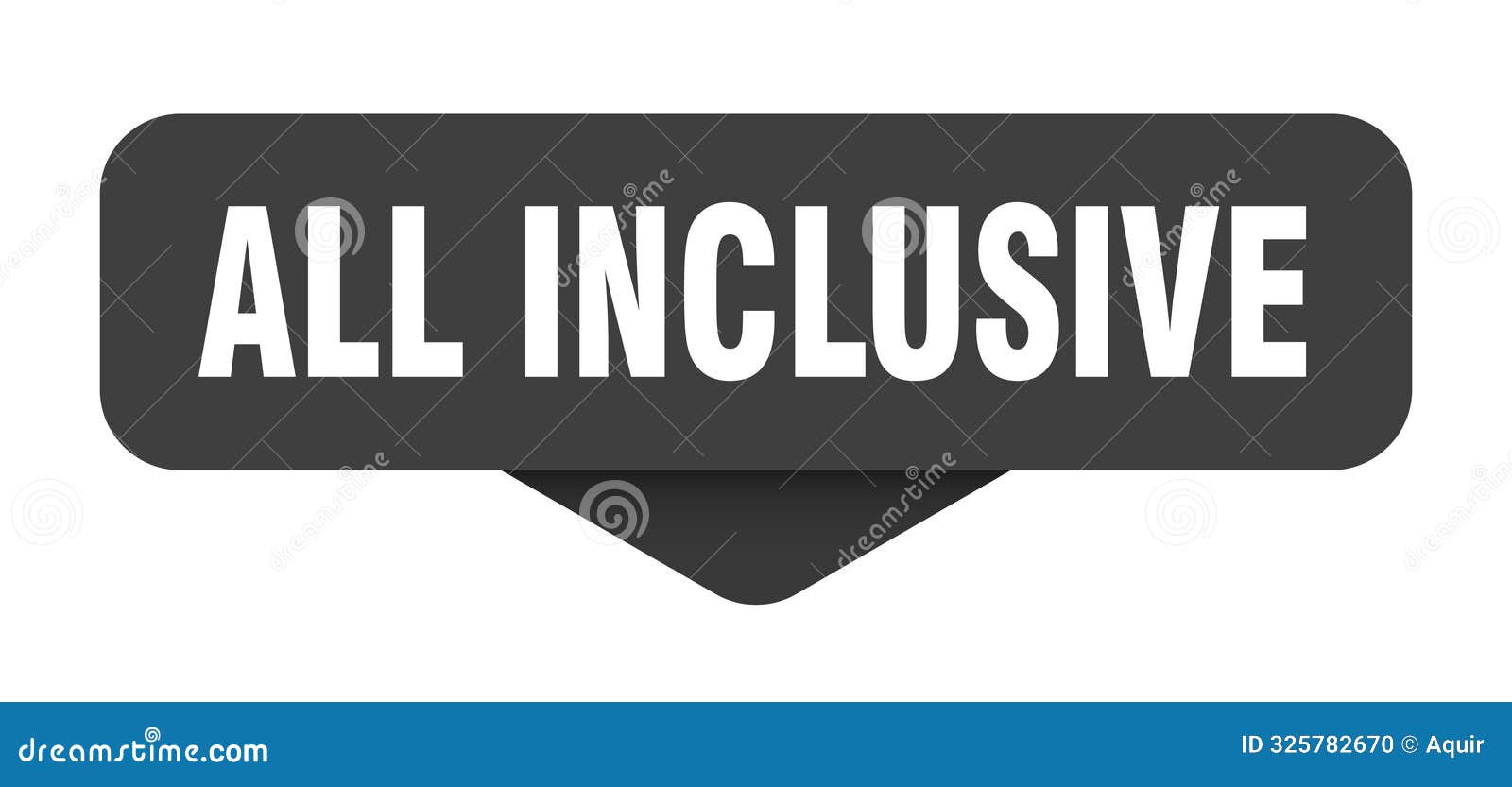 All Inclusive Sticker. All Inclusive Sign on Transparent Background ...