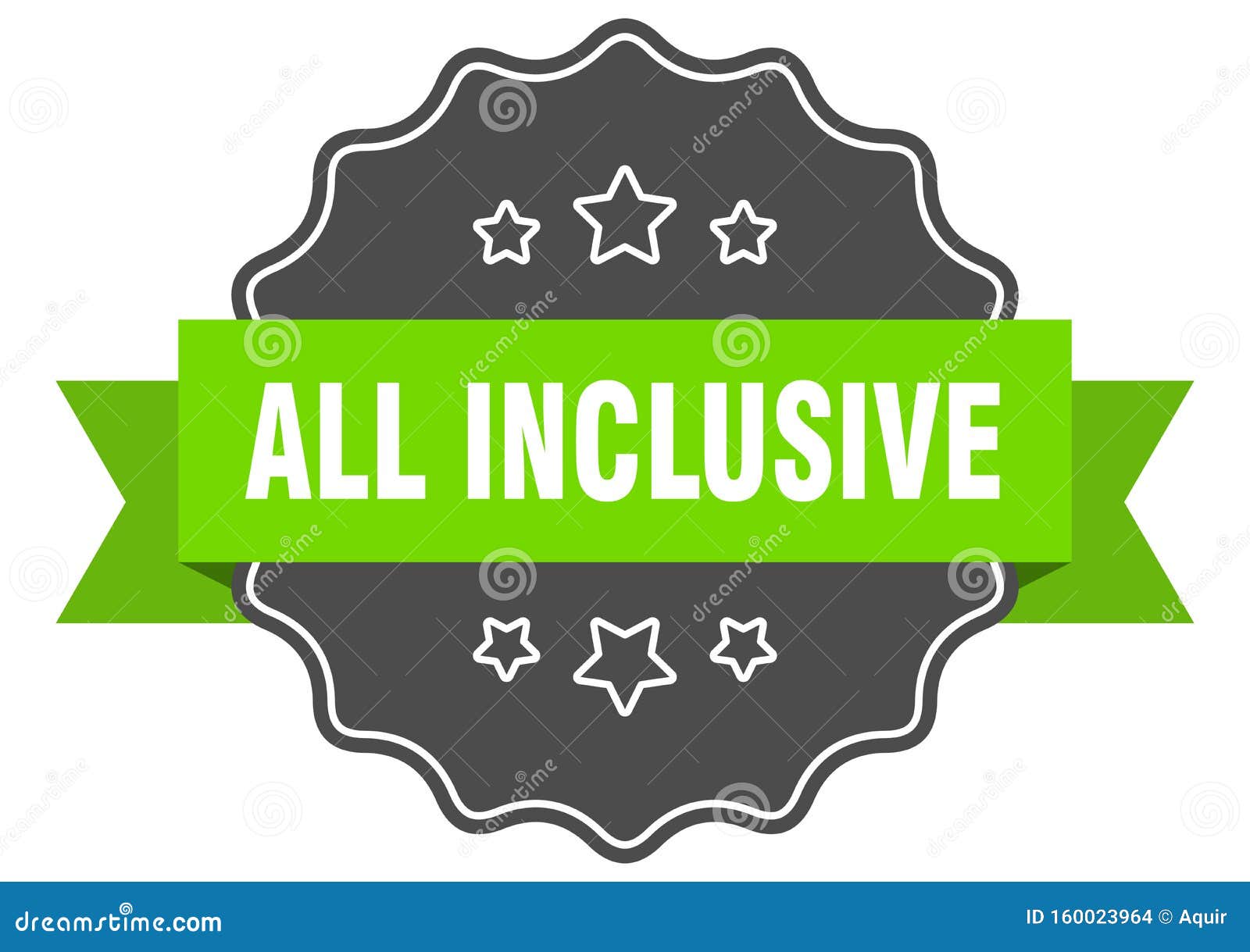 All-Inklusive-Zeichen vektor abbildung. Illustration von band - 160023964