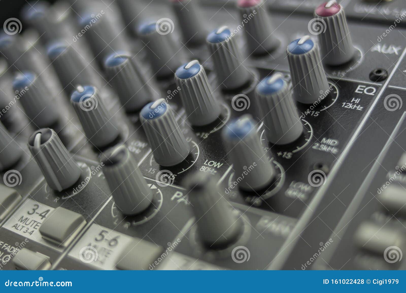 All Inputs are Connected and Equalized Stock Photo - Image of preamps ...