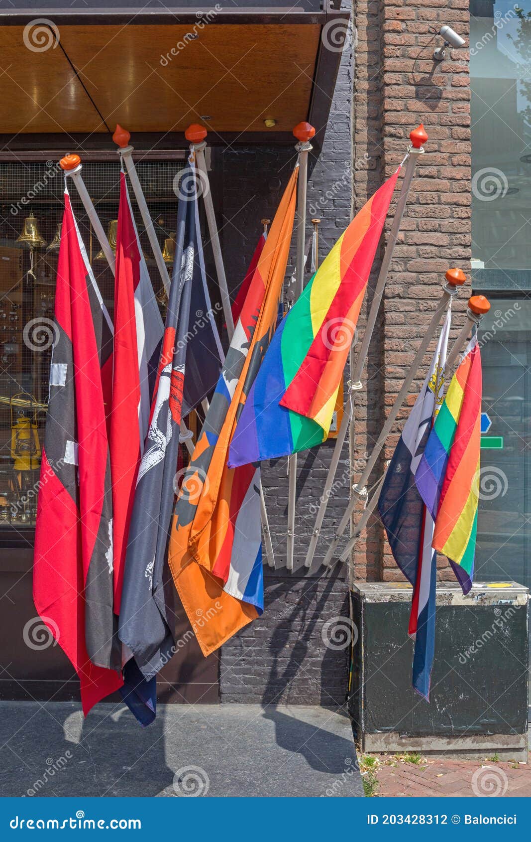 Flags Mix Pole stock photo. Image of flag, europe, amsterdam - 203428312
