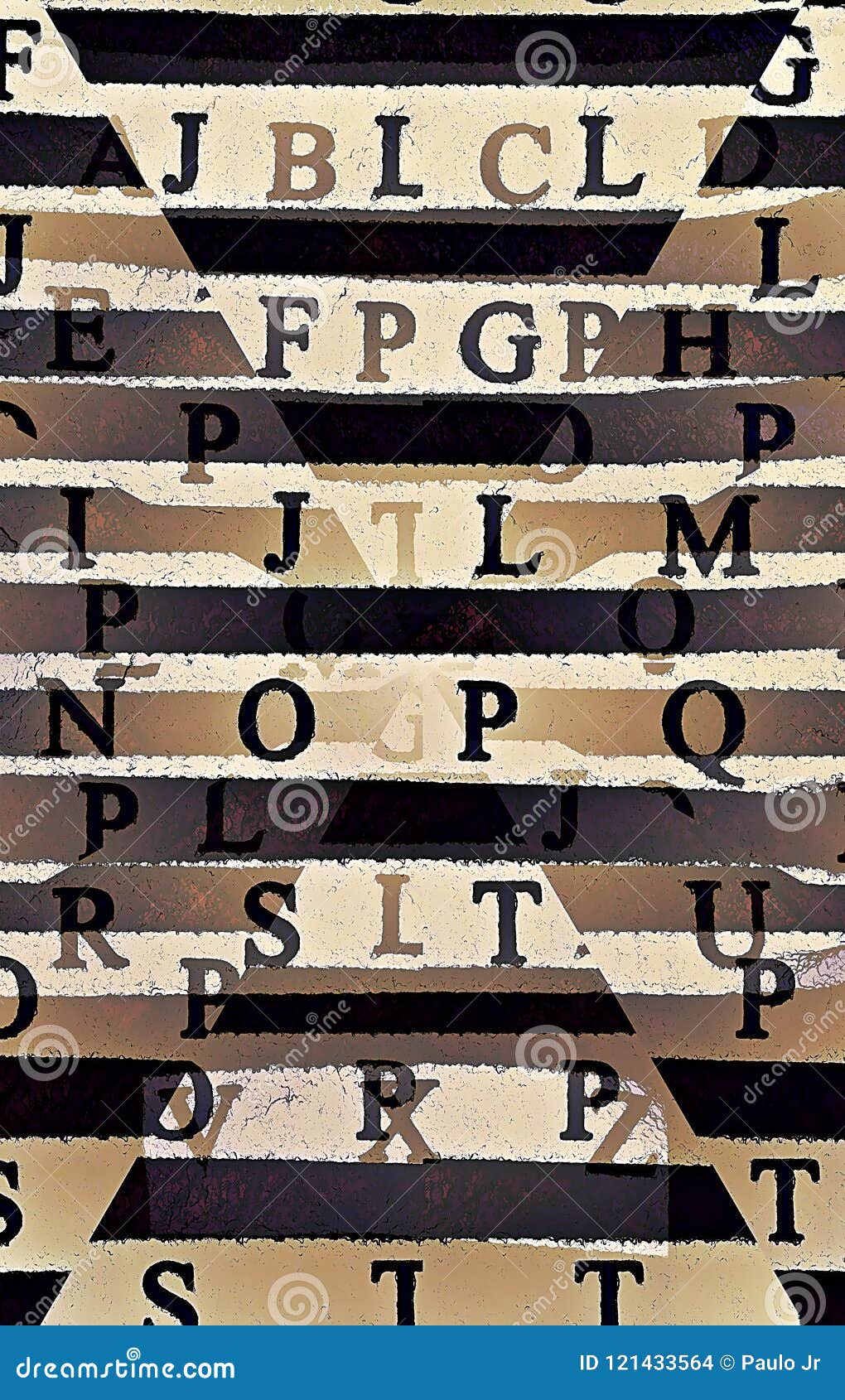 All the letters shuffled. stock photo. Image of graphic - 121433564