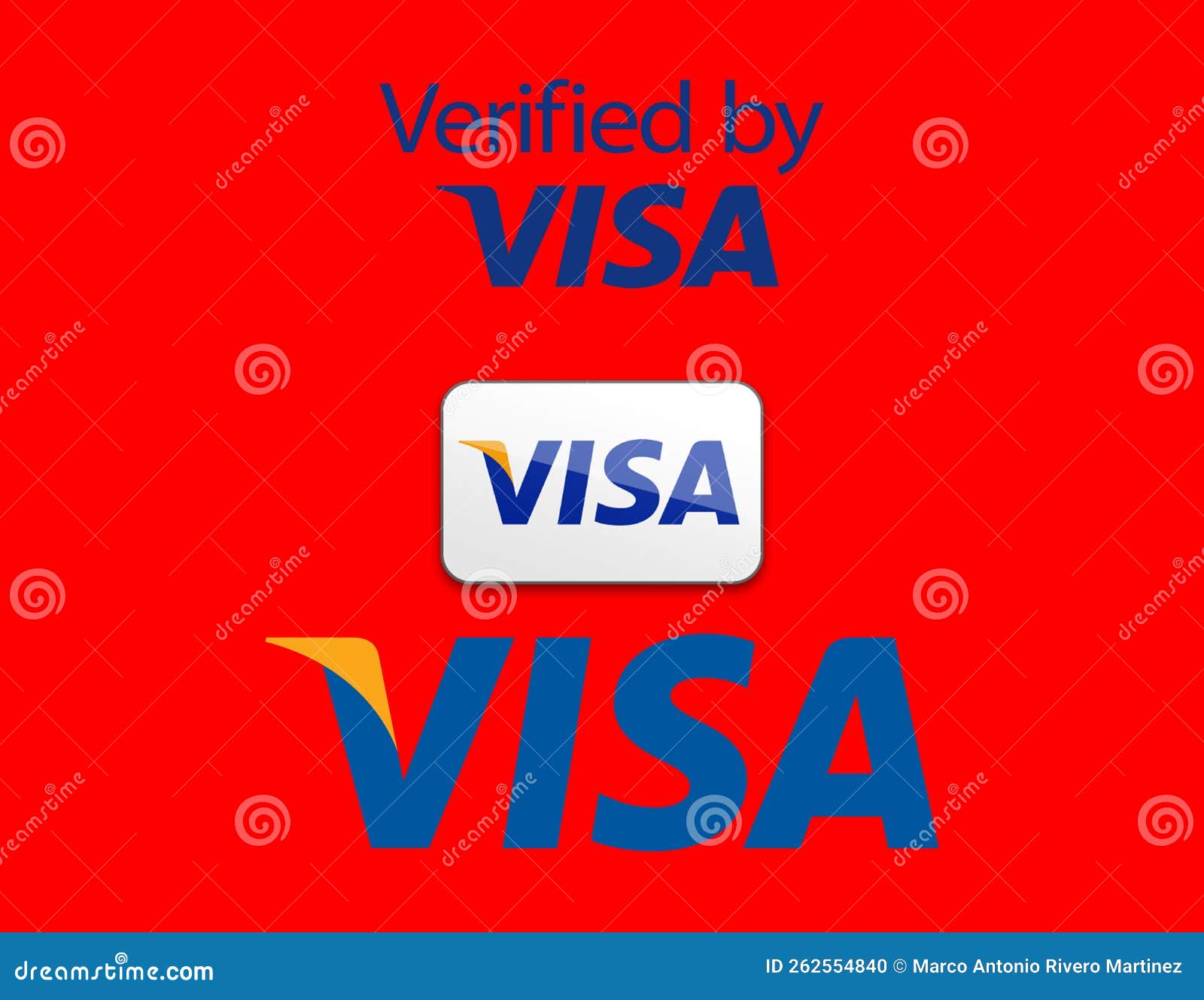 All logos used by visa editorial image. Image of charge - 262554840