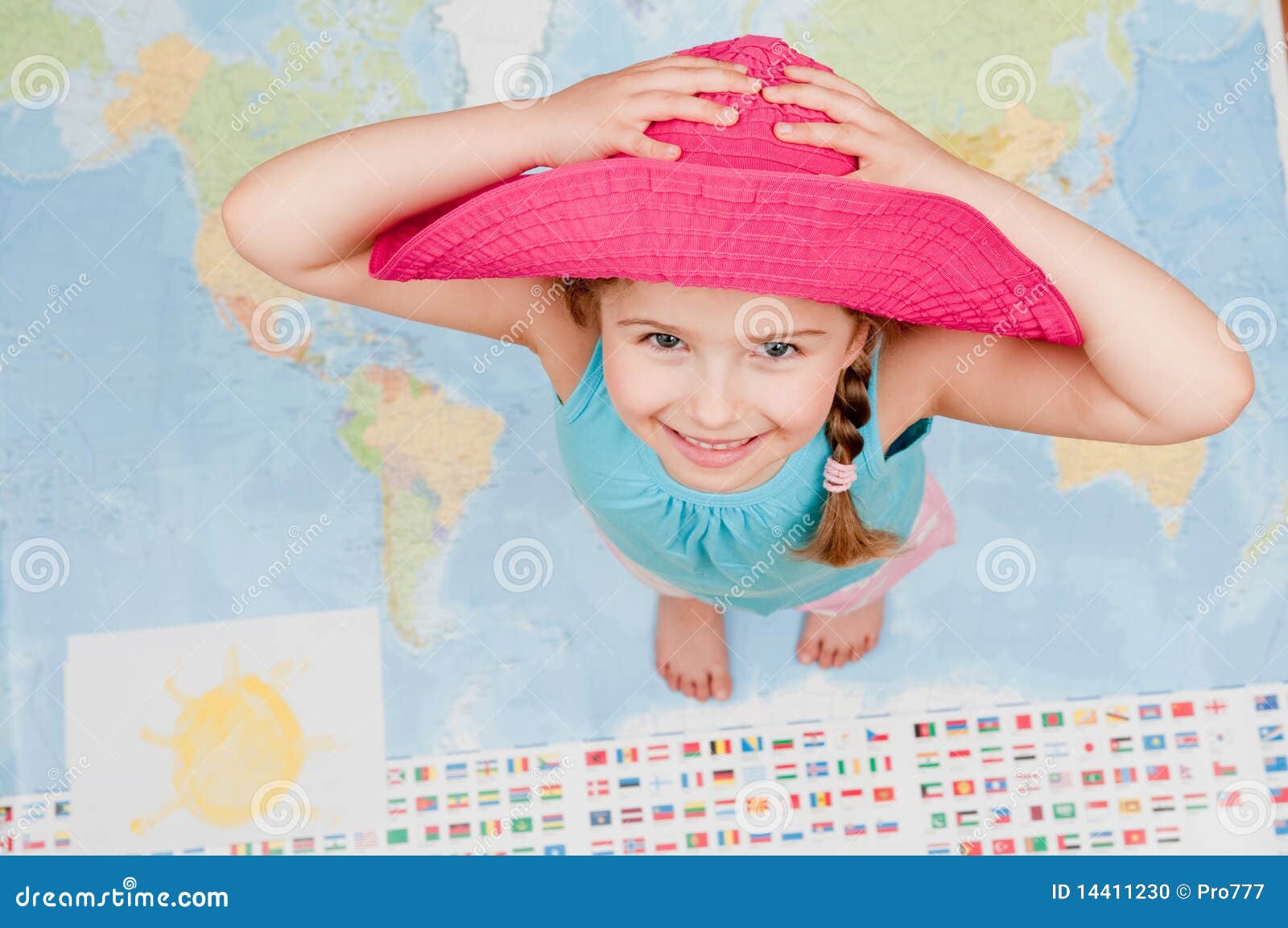 All my world stock photo. Image of looking, board, female - 14411230
