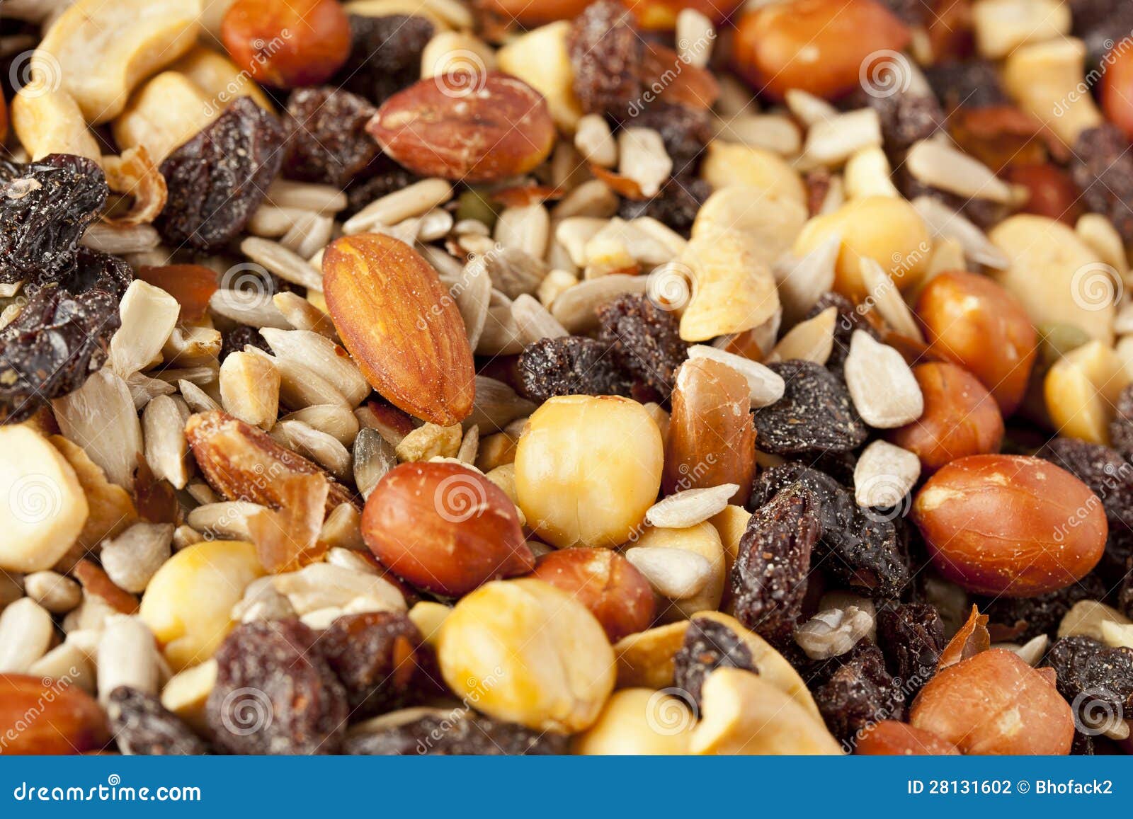 All Natural Homemade Trail Mix Stock Photo - Image of raisin, seeds ...