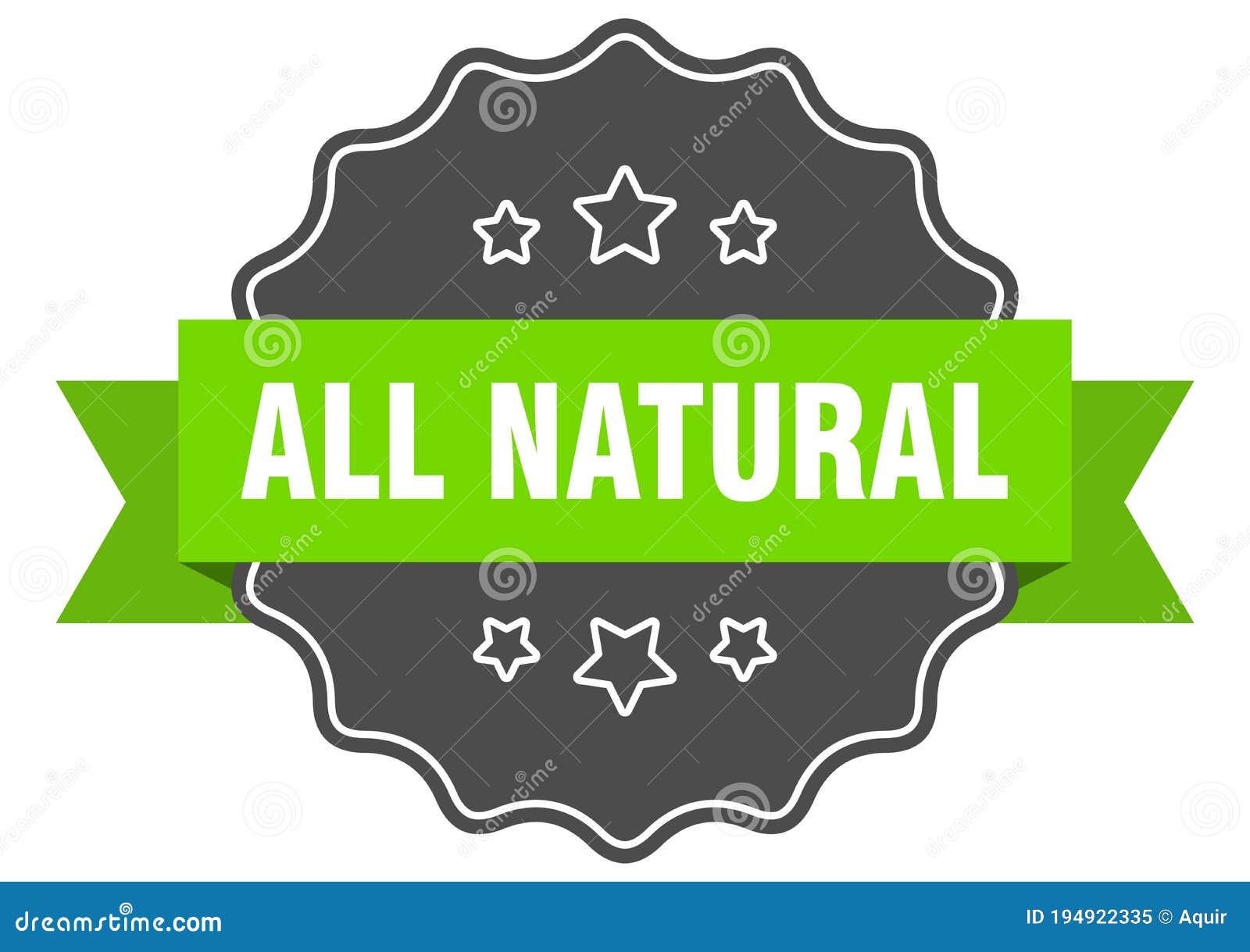 All natural label stock vector. Illustration of sign - 194922335