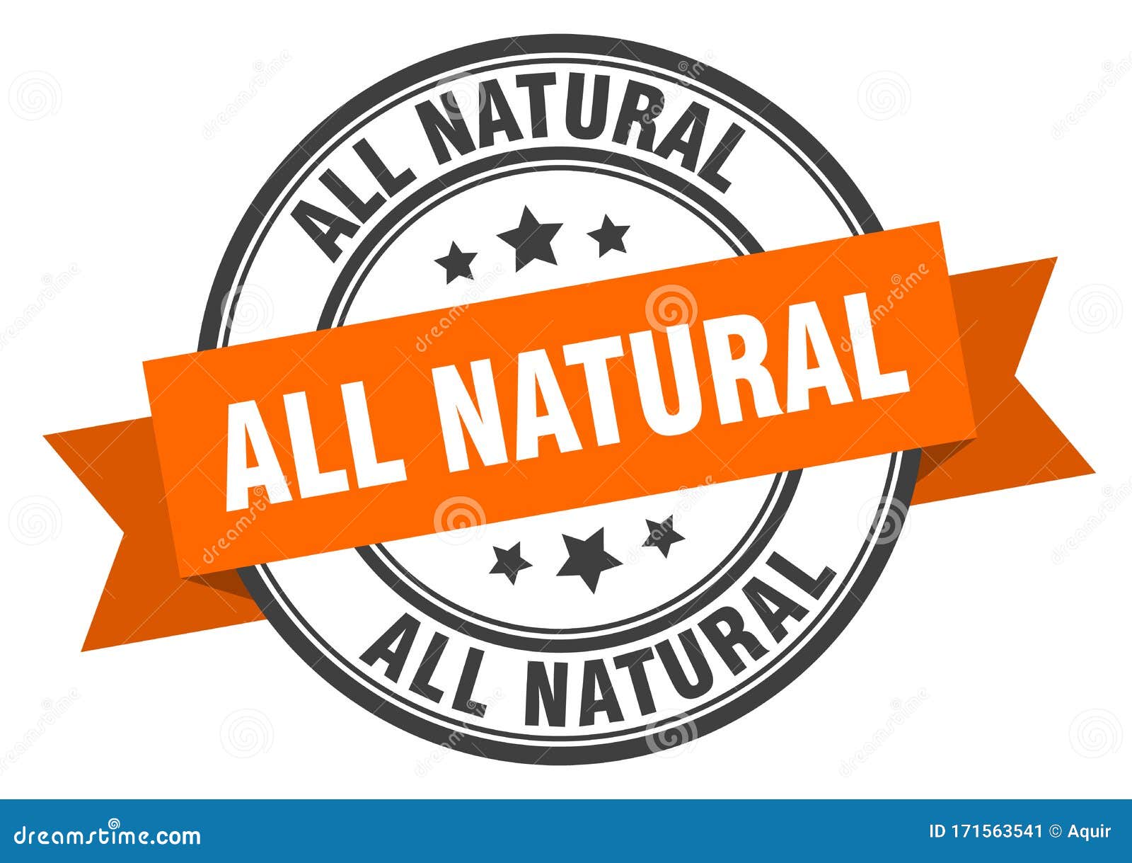 All Natural Label. All Natural Round Band Sign Stock Vector ...