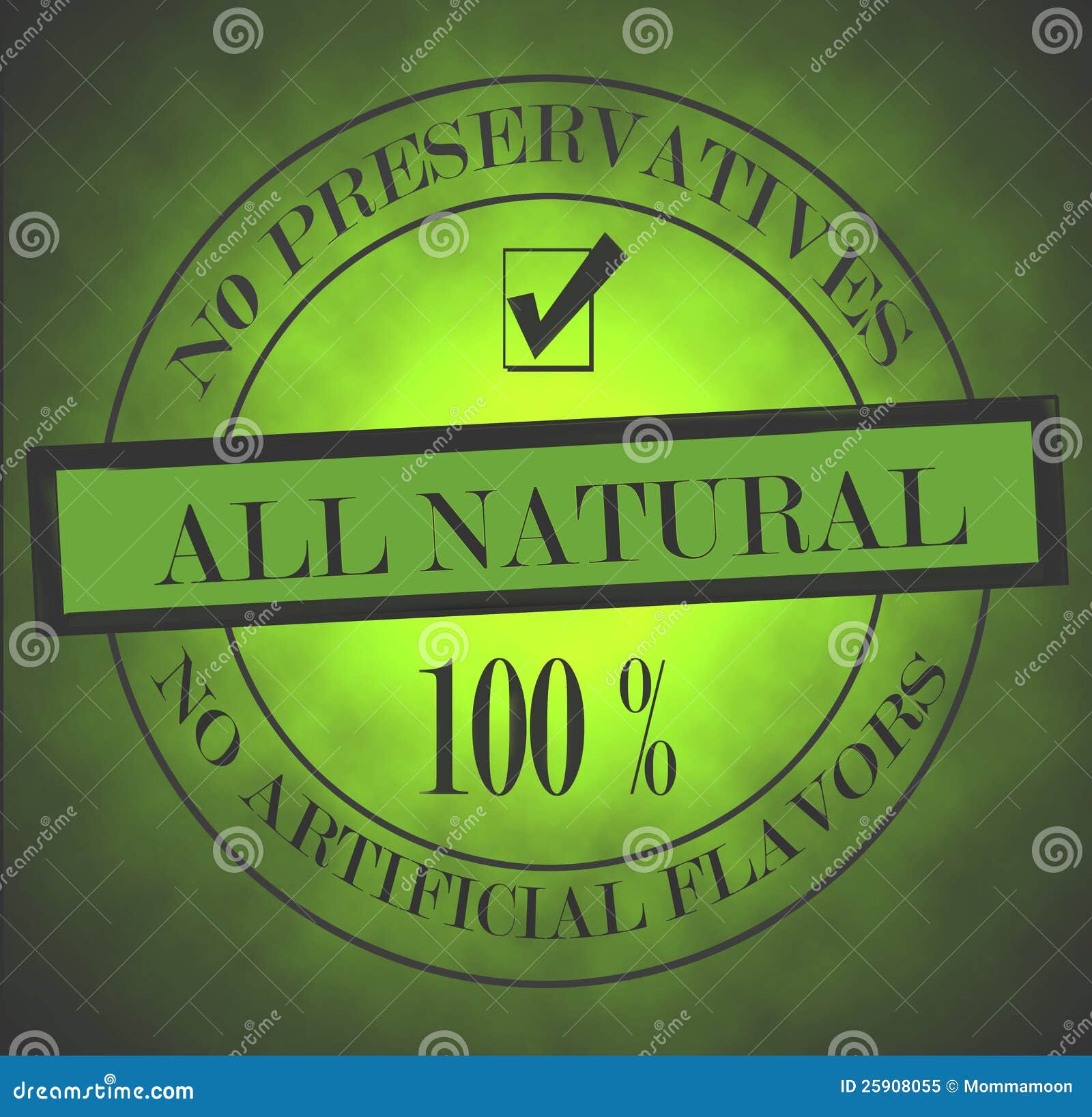 All Natural Stamp stock illustration. Illustration of green - 25908055