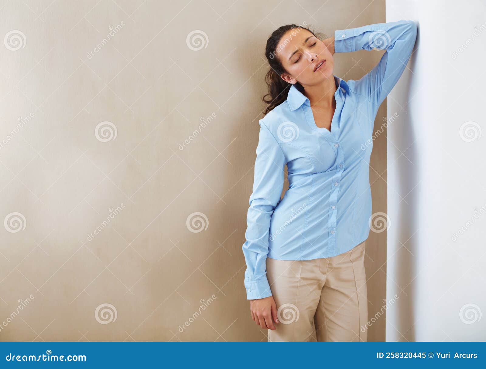 We All Need a Win Sometimes. an Exhausted Woman at Home. Stock Image ...