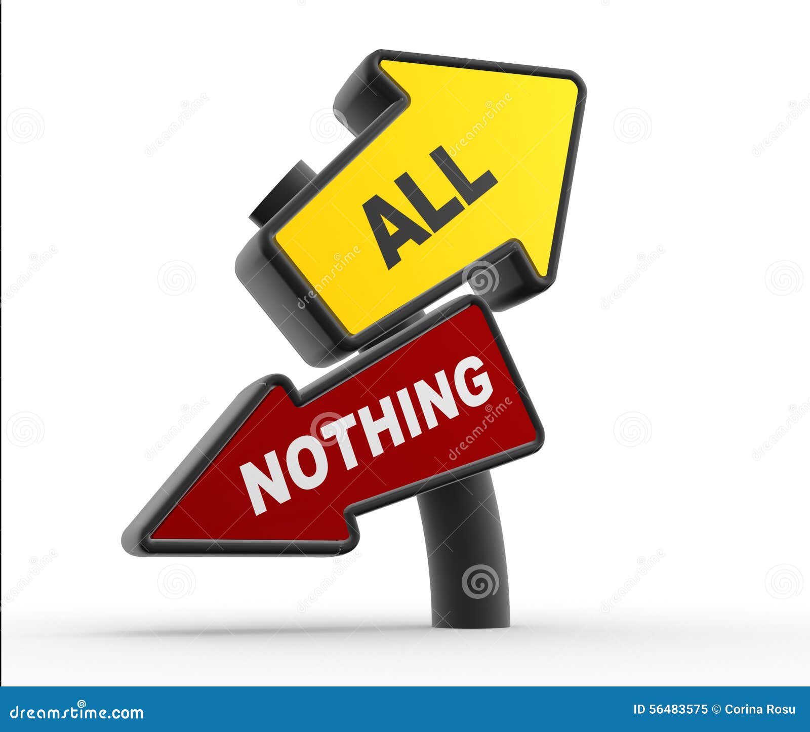 All or nothing stock illustration. Illustration of choose - 56483575