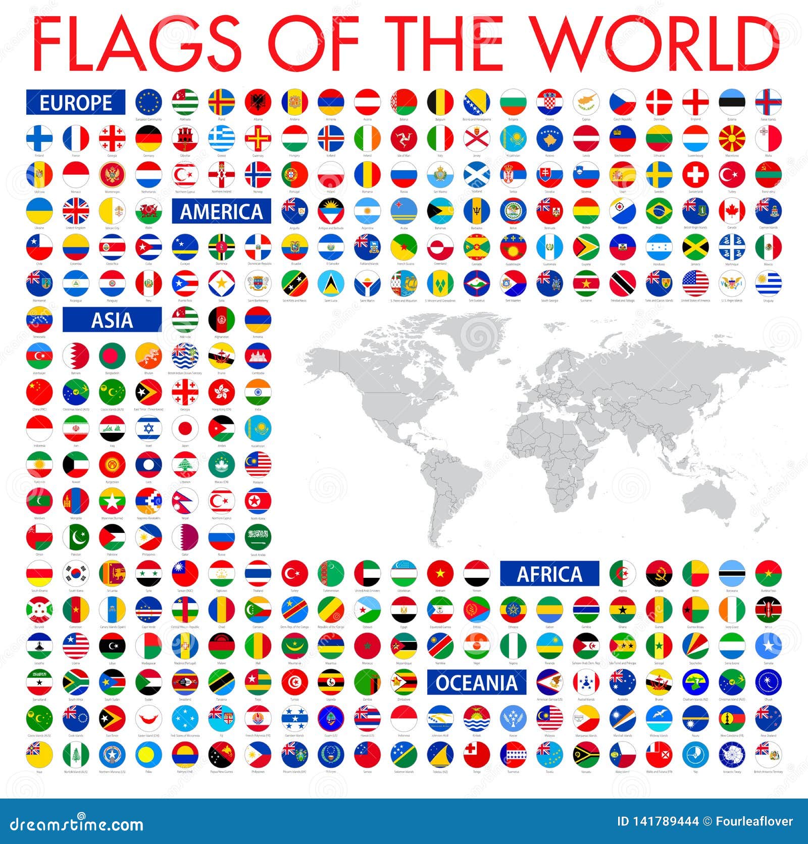All Official National Flags of the World. Circular Design. Vecto Stock ... All Official National Flags of the World. Circular Design. Vecto Stock ...