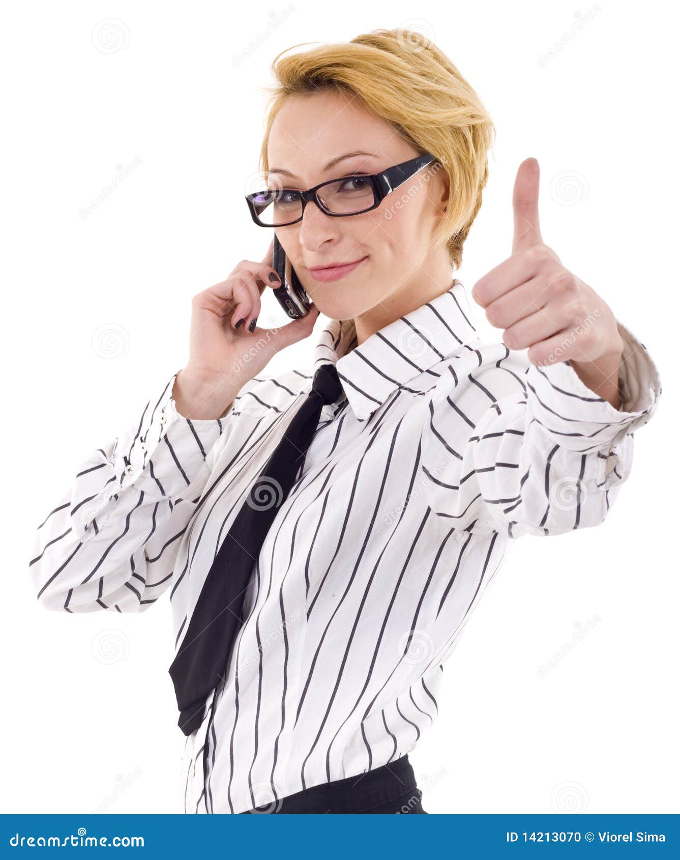 All ok! stock photo. Image of cell, glasses, expressing - 14213070