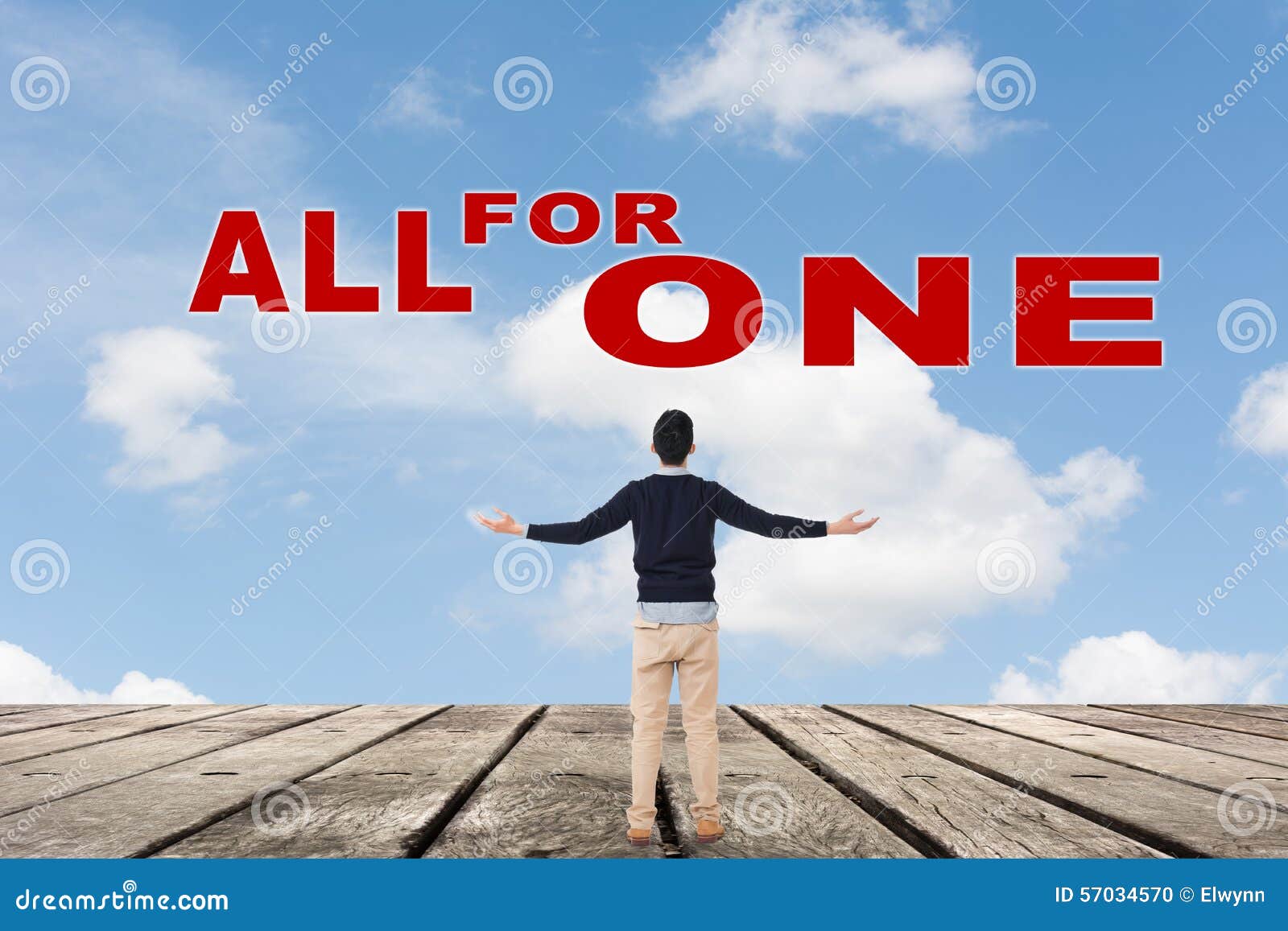 All for one stock photo. Image of sign, partnership, relationship ...