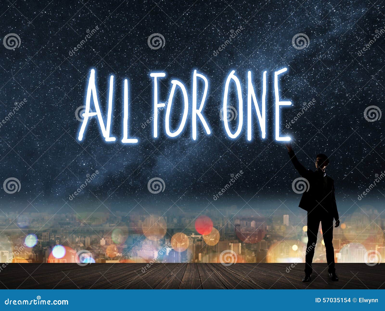 All for one stock photo. Image of concept, team, light - 57035154