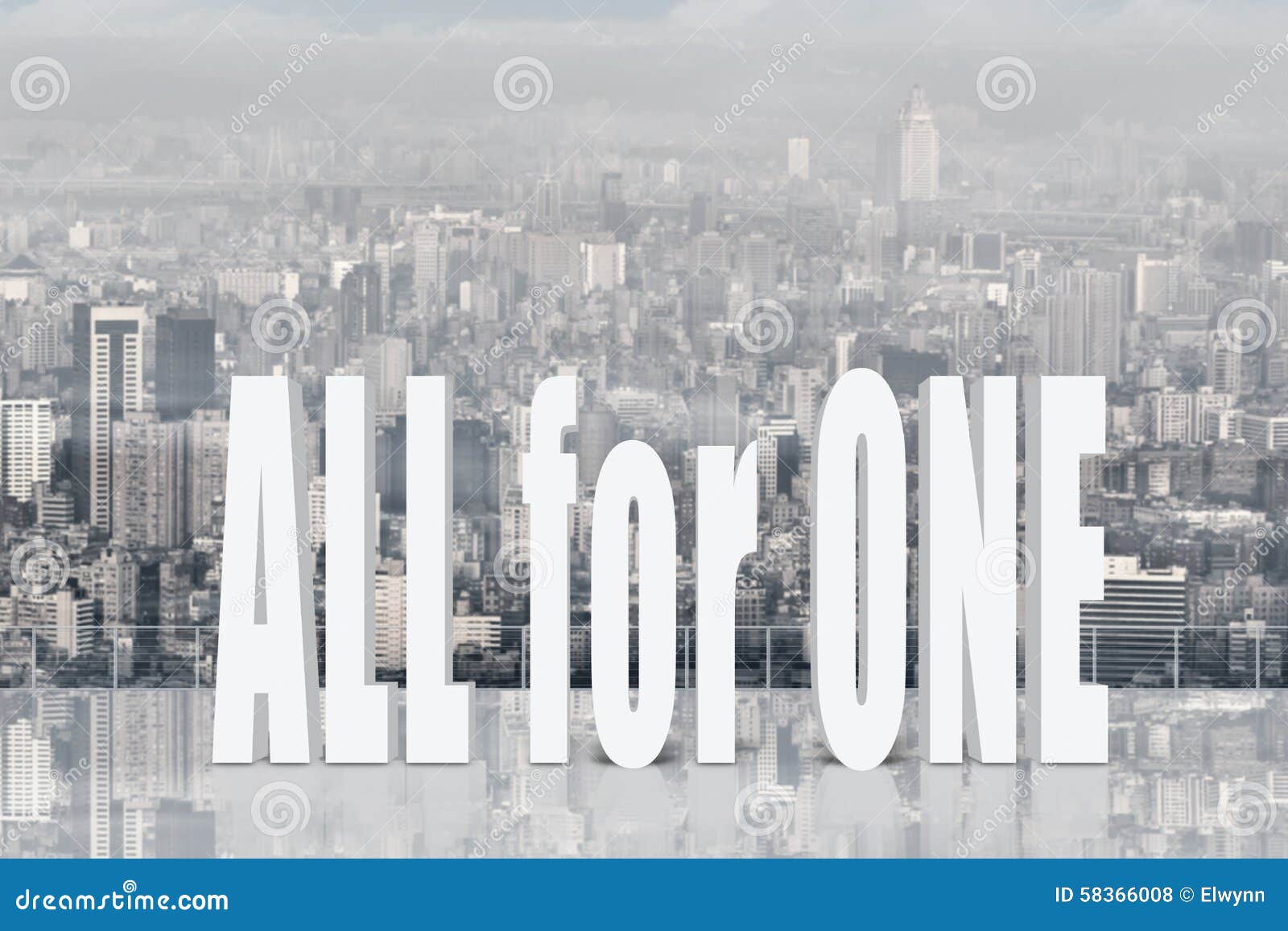 All for one stock illustration. Illustration of togetherness - 58366008