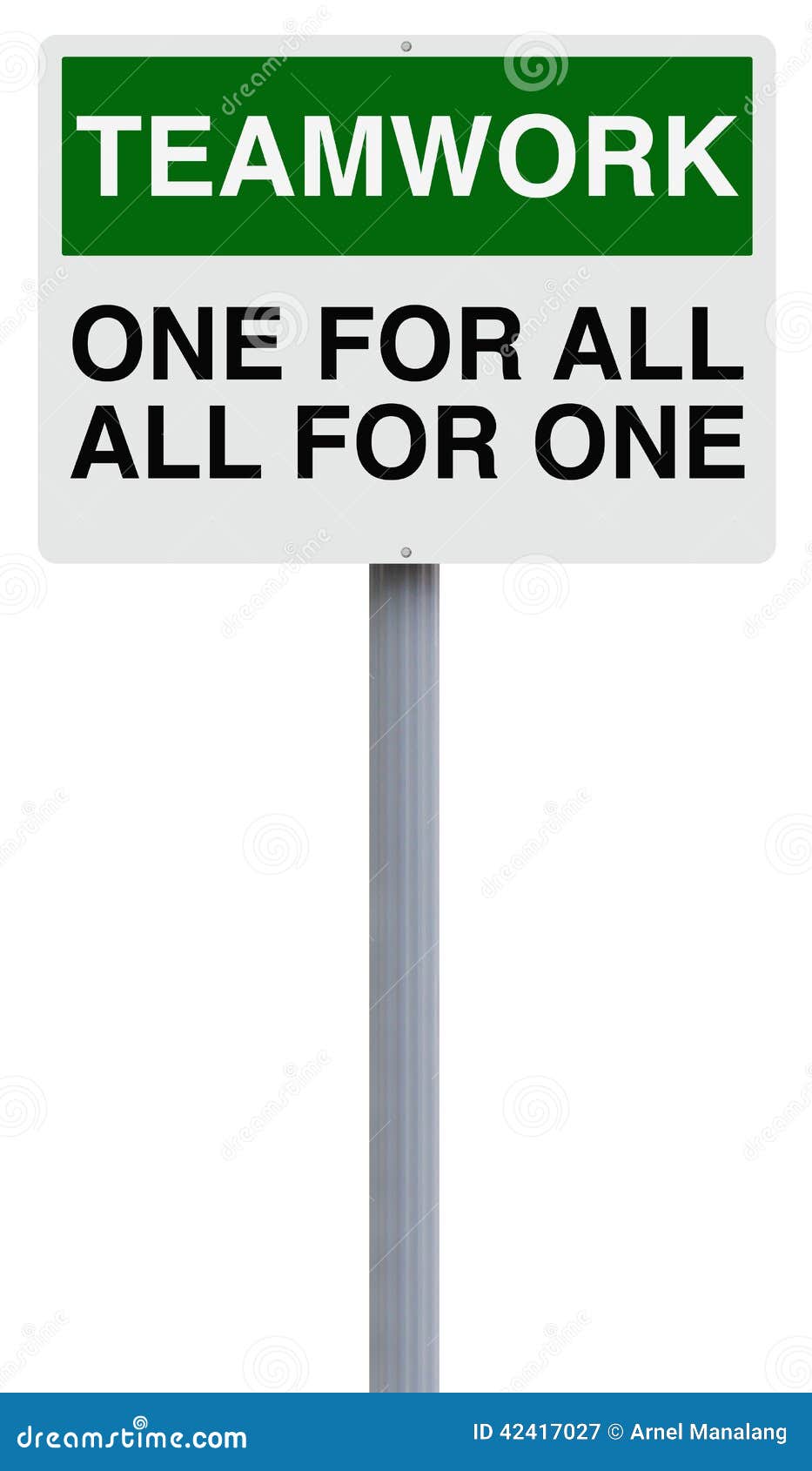 All for One stock image. Image of achieve, work, idiom - 42417027