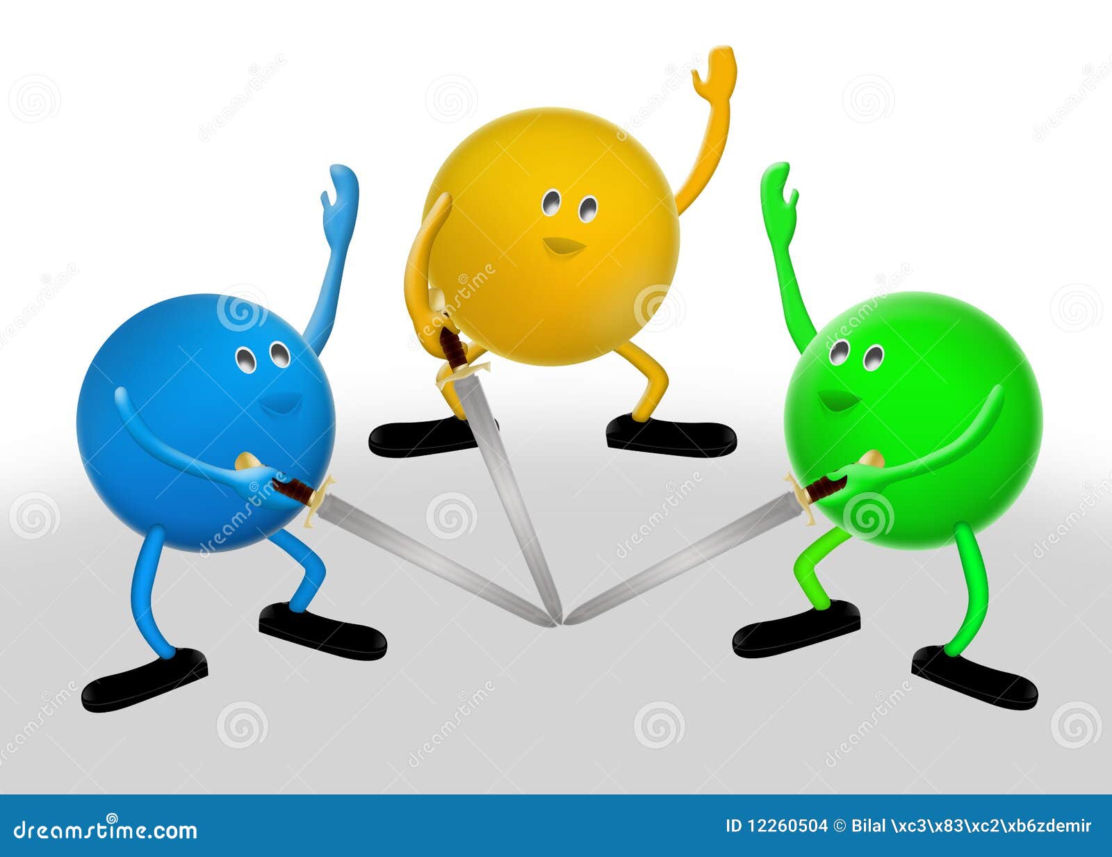 All for One and One for All Stock Illustration - Illustration of green ...