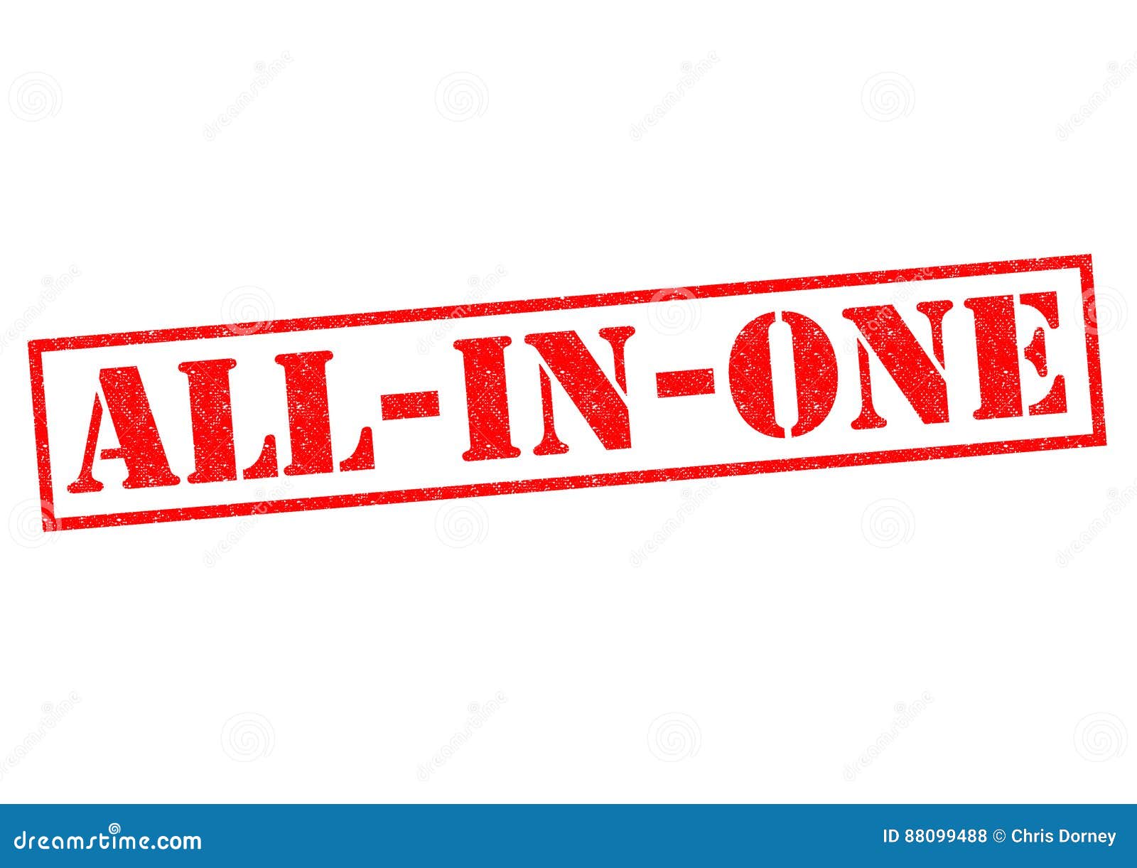 ALL-in-ONE stock illustration. Illustration of advertising - 88099488