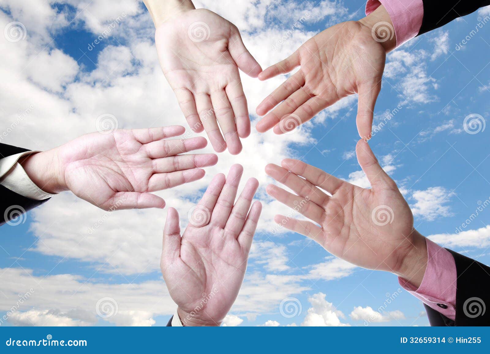 All for one stock photo. Image of cooperation, hand, adult - 32659314