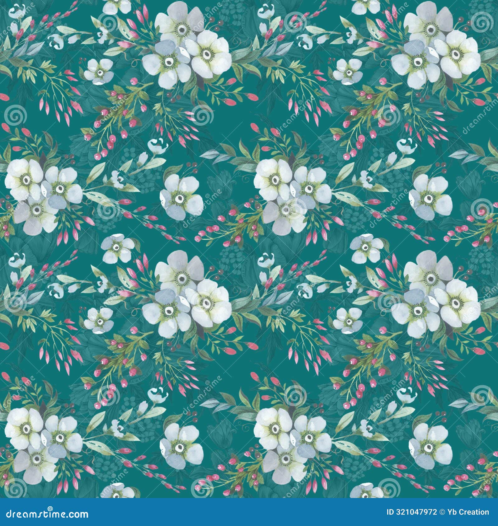 All Over Flower. Pateen.Flower All Over. All Over Design. Digital Print ...