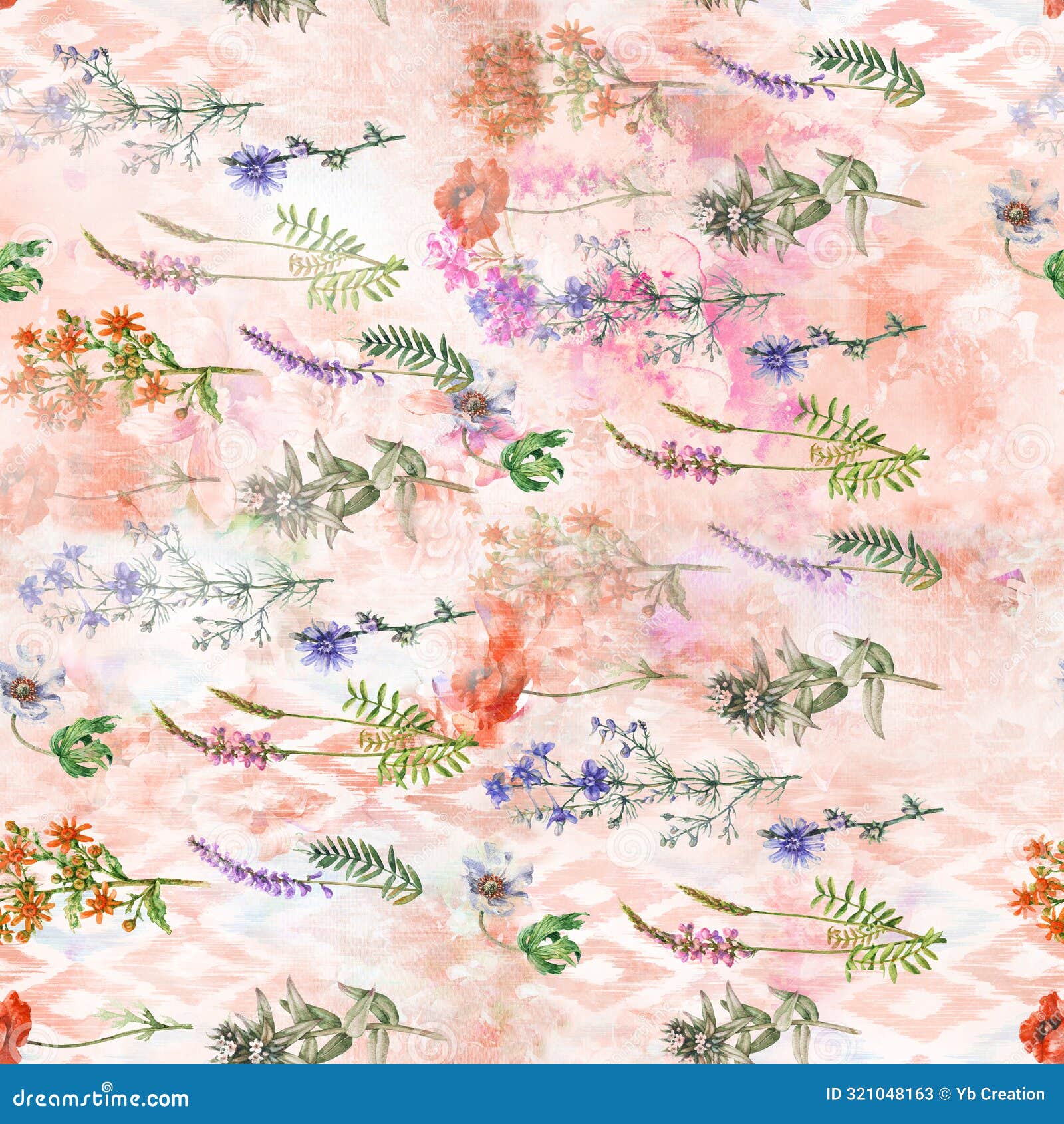 All Over Flower. Pateen.Flower All Over. All Over Design. Digital Print ...
