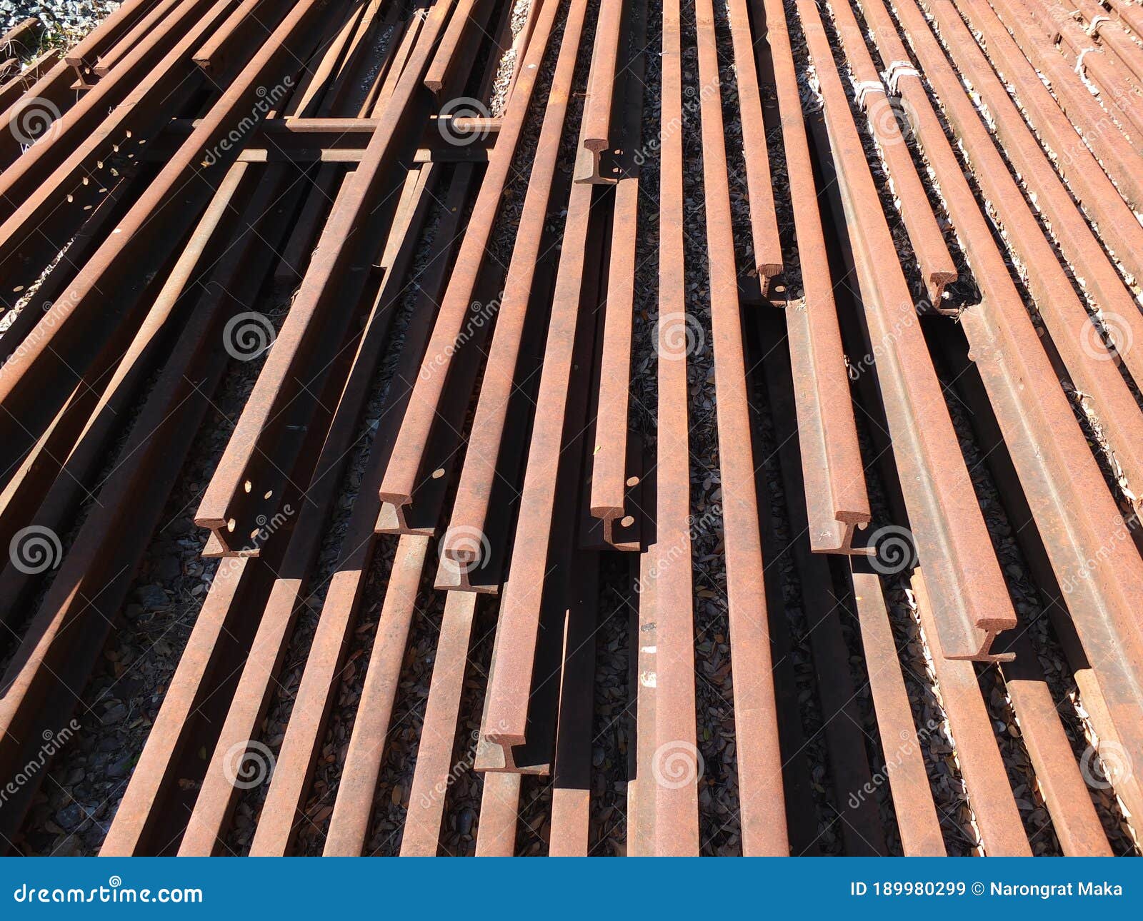 Stack Of Railway Tracks Royalty-Free Stock Photography | CartoonDealer ...