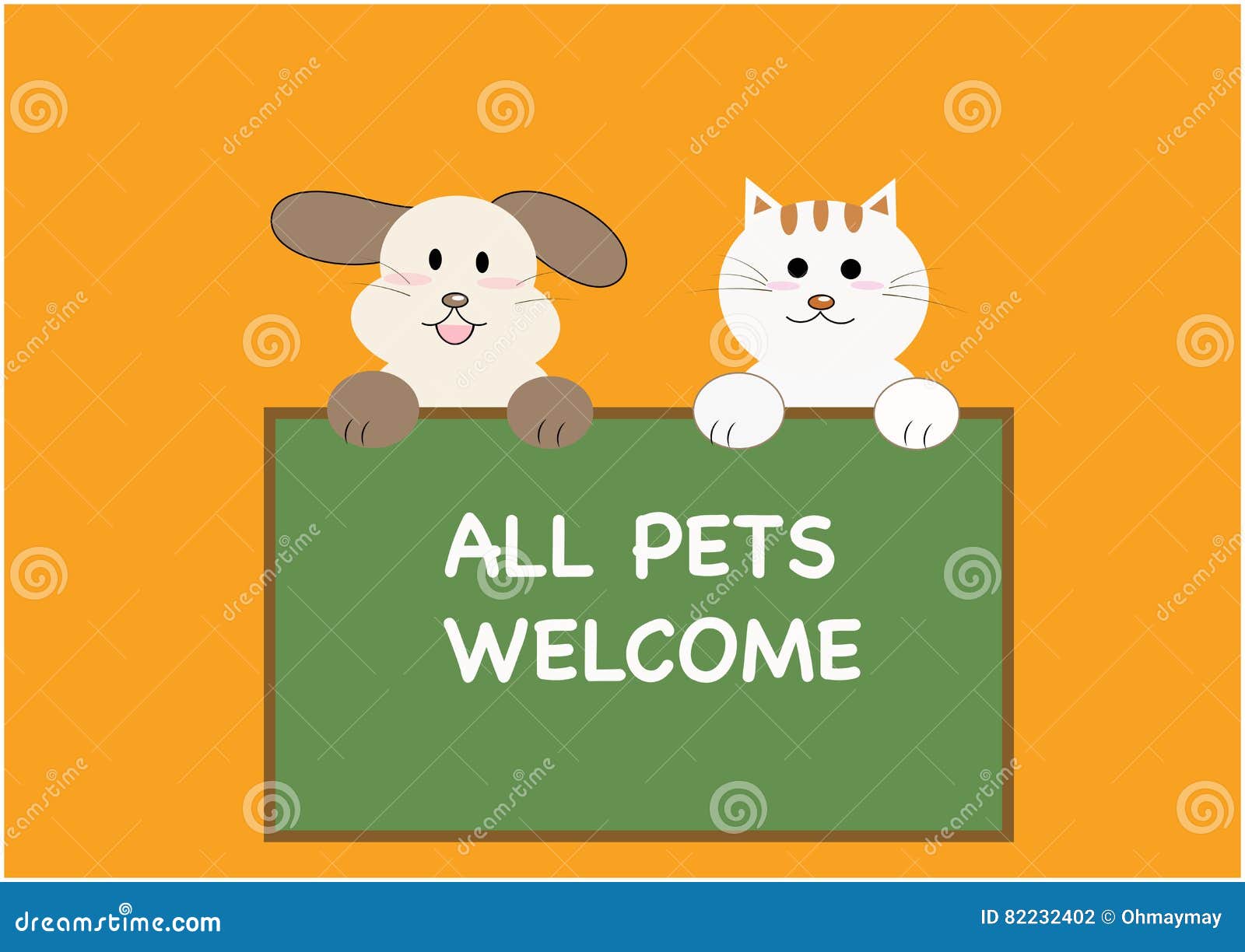 All pets welcome concept stock vector. Illustration of concept - 82232402