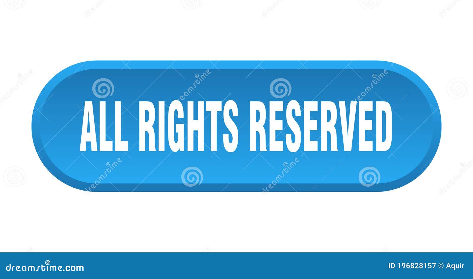 All Rights Reserved Button. Rounded Sign on White Background Stock ...