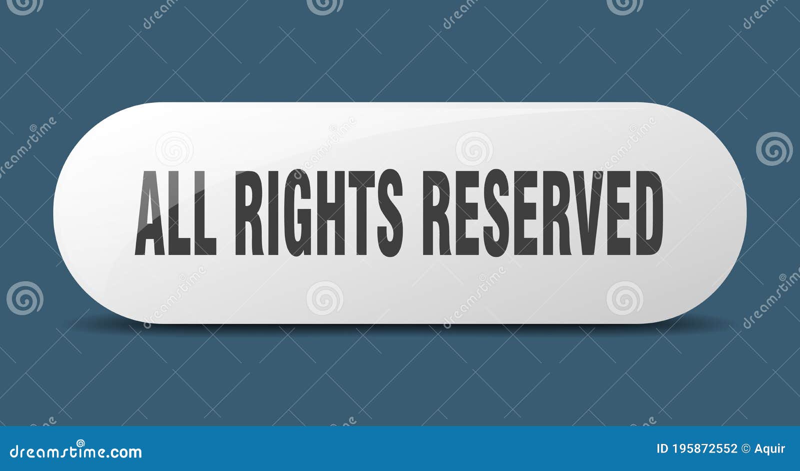 All Rights Reserved Button. Sticker. Banner. Rounded Glass Sign Stock ...