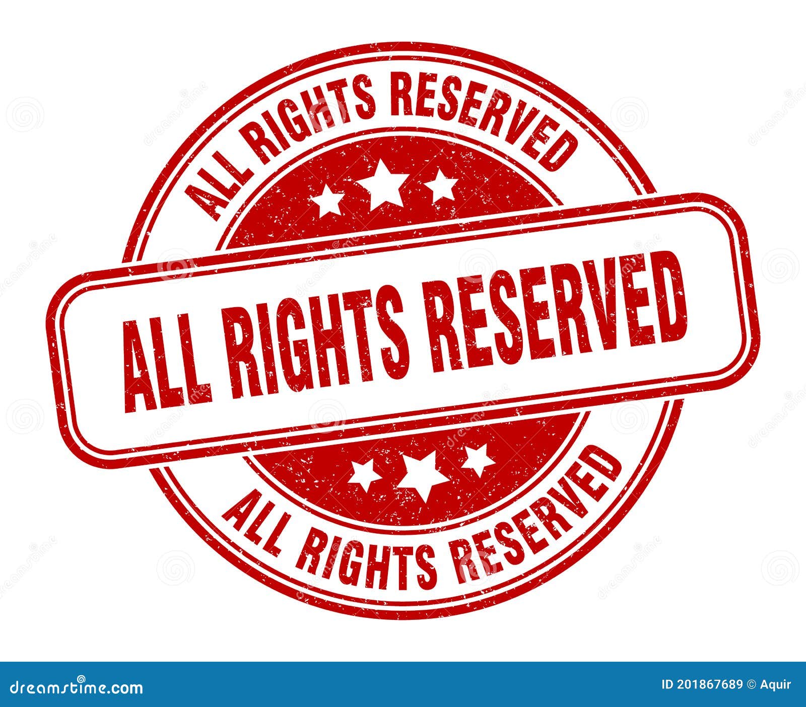All Rights Reserved Stamp. All Rights Reserved Label. Round Grunge Sign ...
