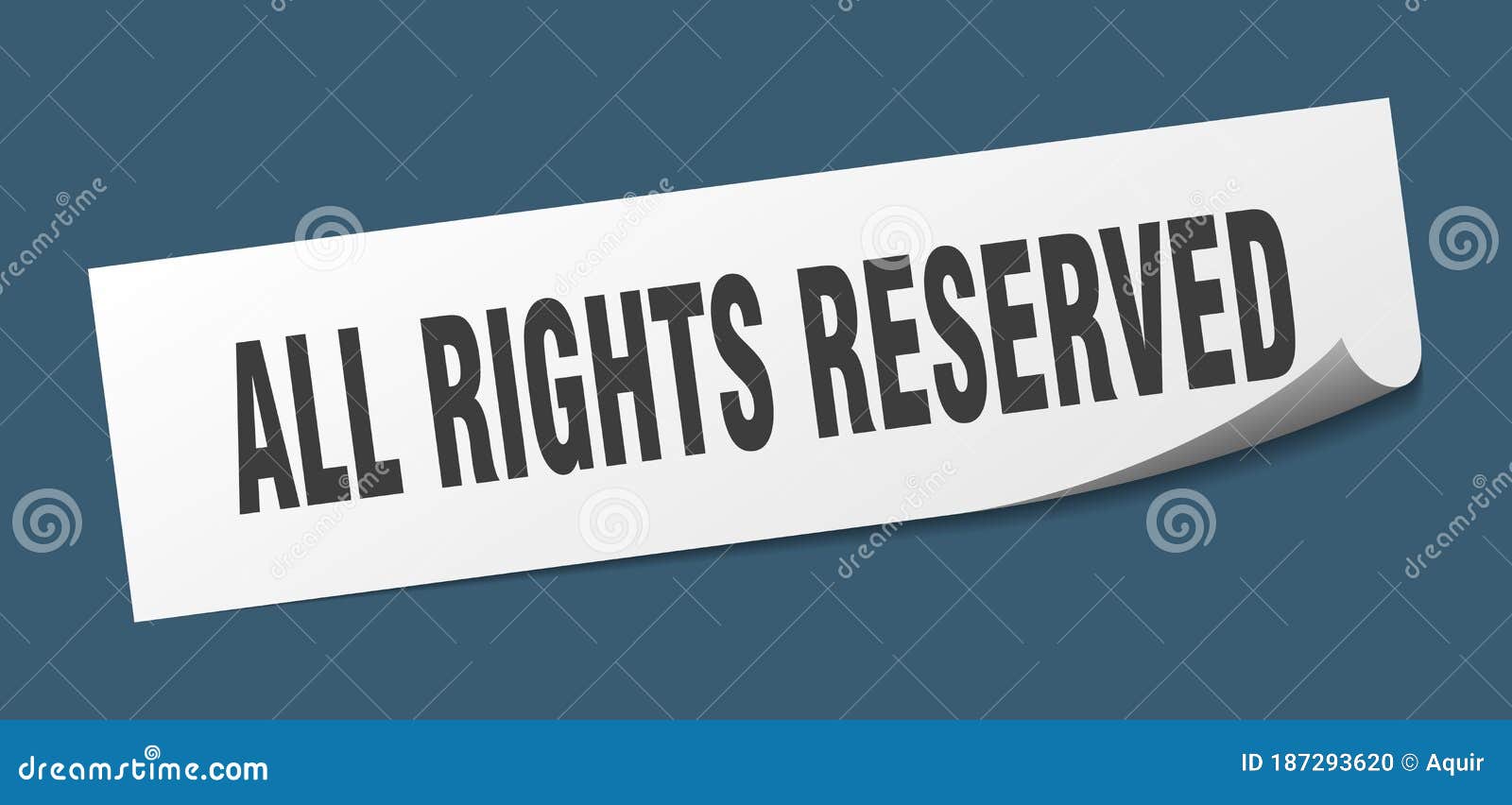 All Rights Reserved Sticker. All Rights Reserved Square Isolated Sign ...