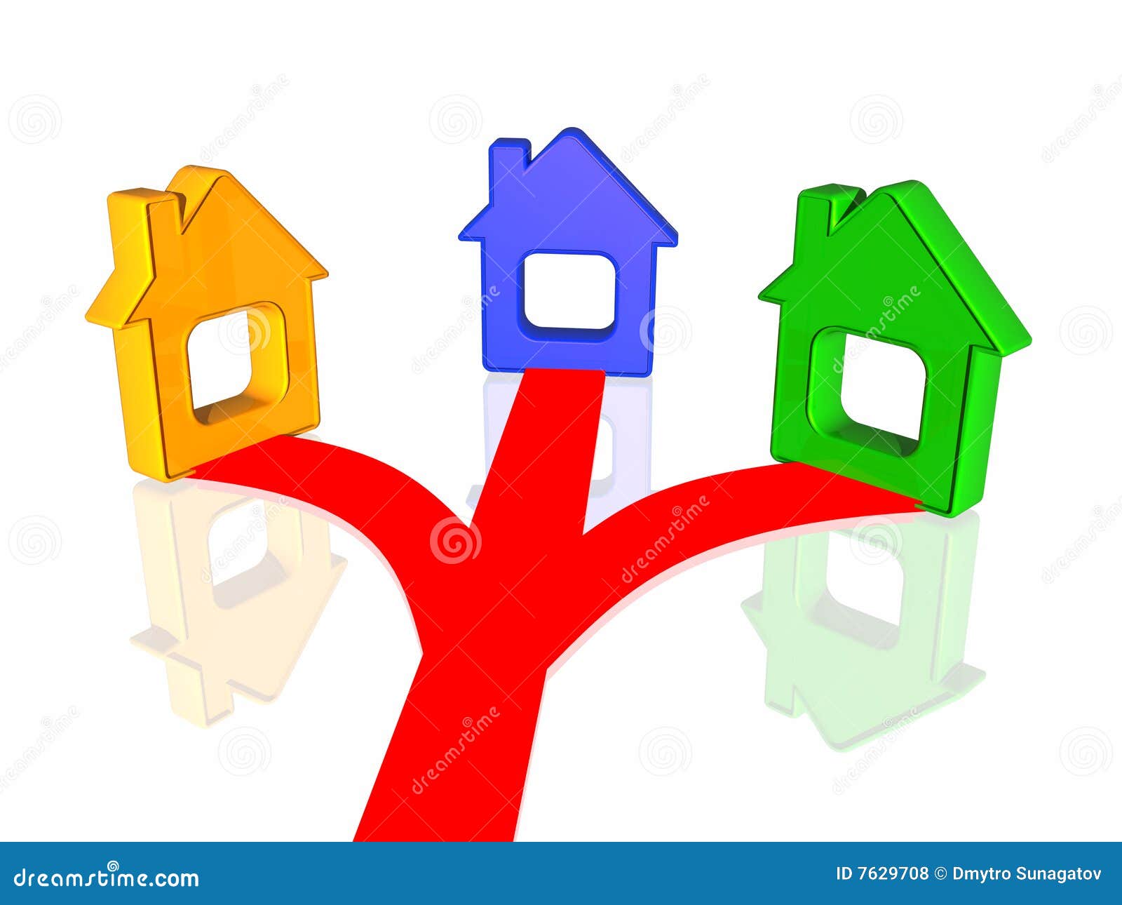 All roads lead home stock illustration. Illustration of indoor - 7629708