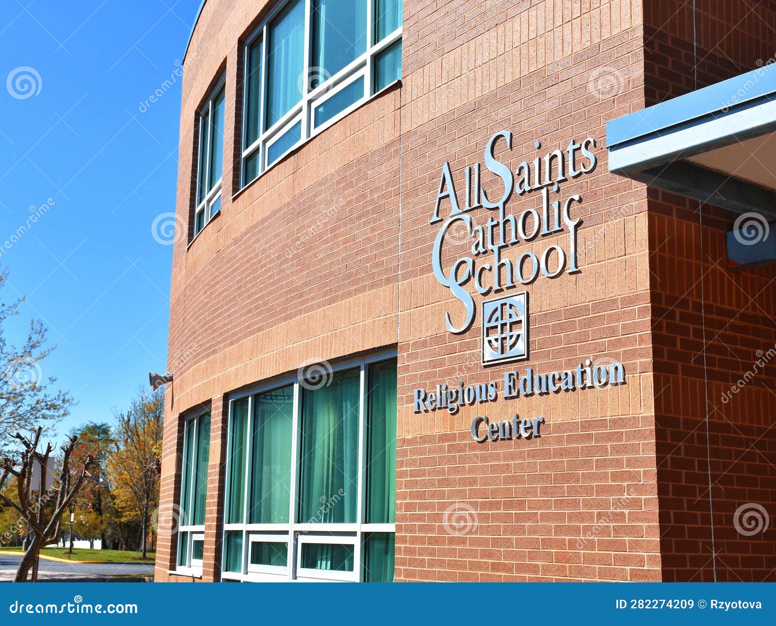 All Saints Catholic School, Manassas, VA Stock Image - Image of center ...