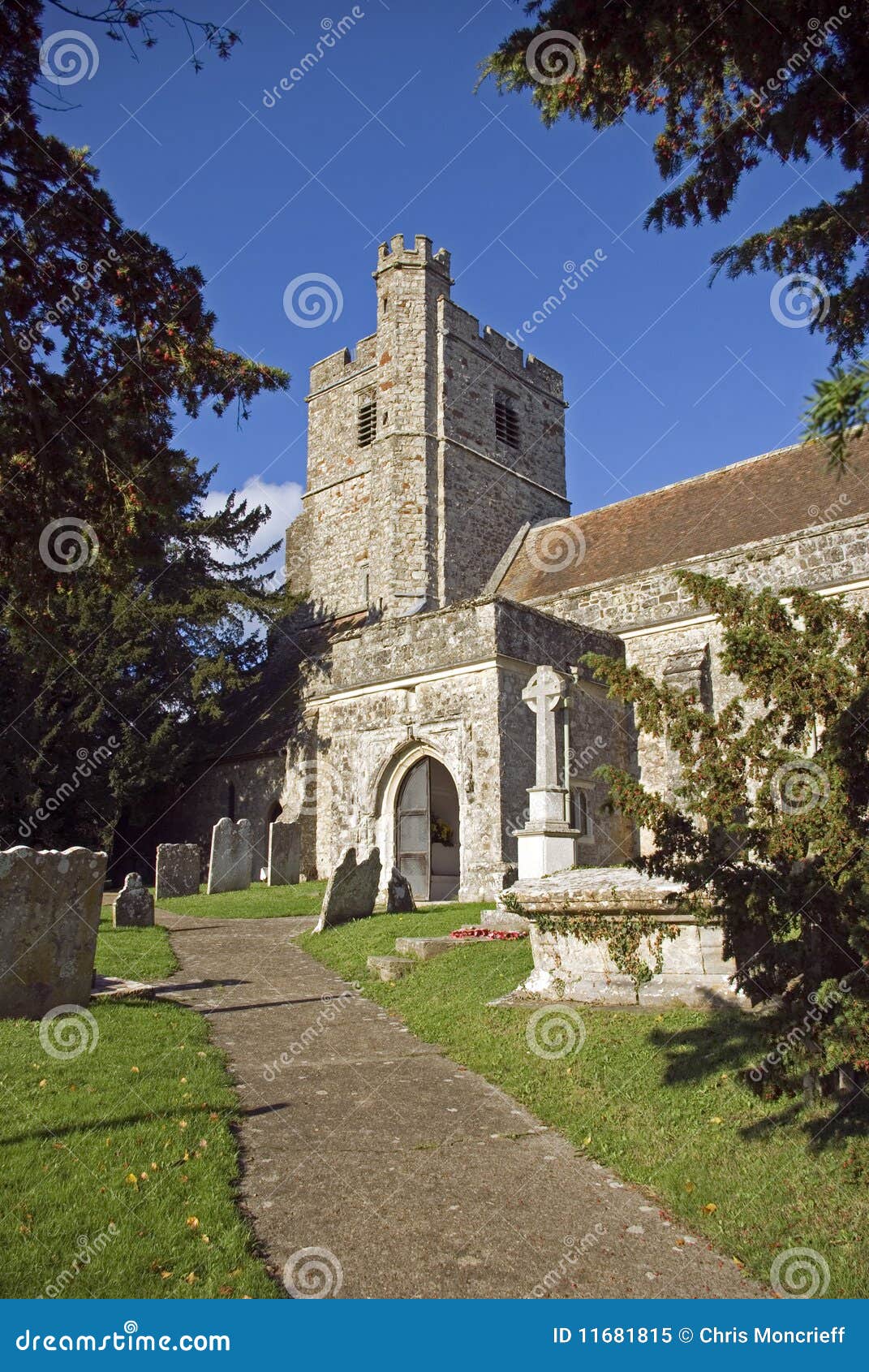 All Saints Church at Ulcombe Kent Stock Image - Image of english ...
