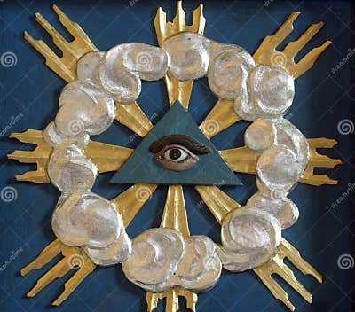 All-seeing eye stock photo. Image of church, christianity - 13901616