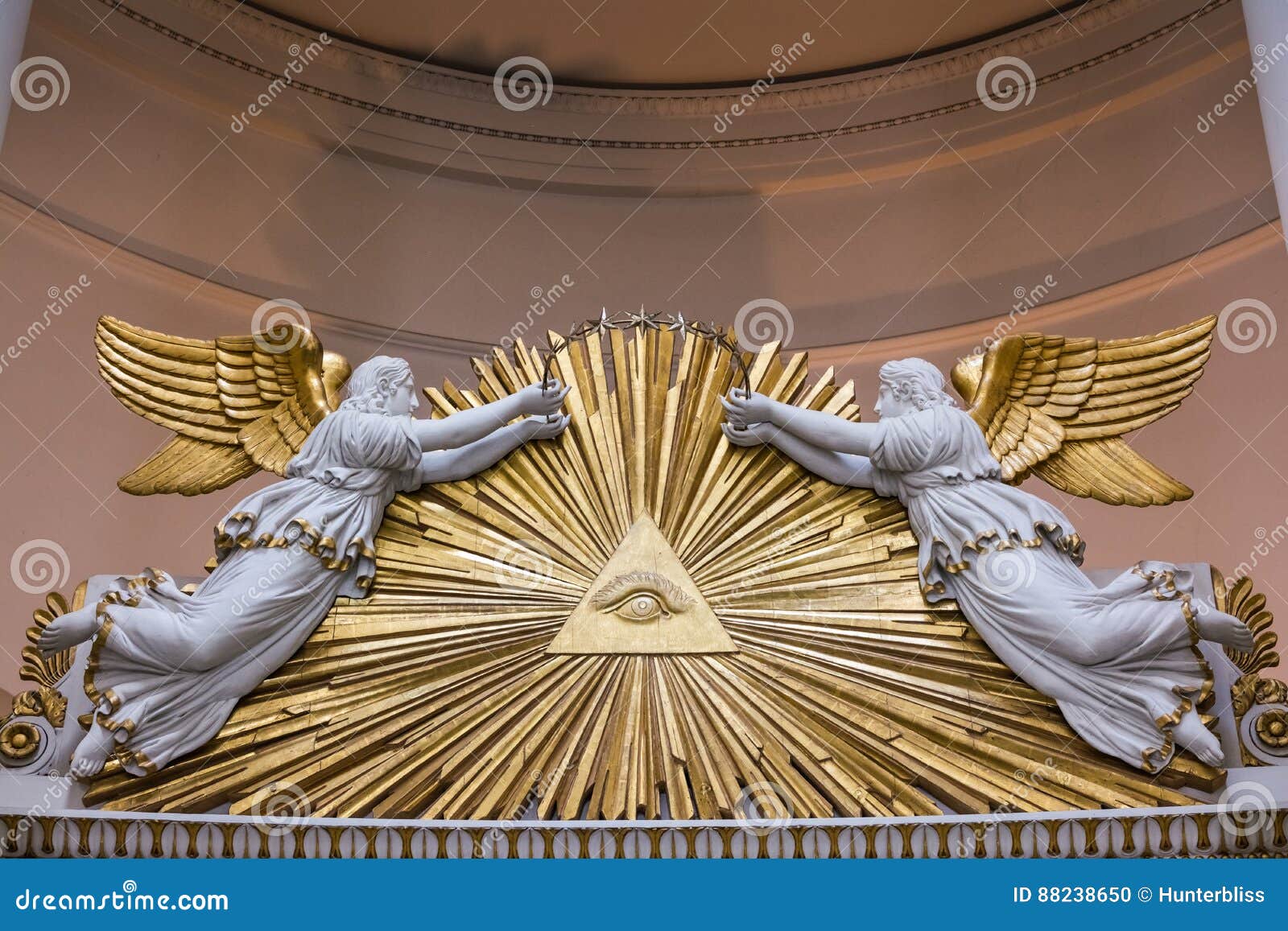 All Seeing Eye Angles Tombstone Old Architecture Rays Religious Stock ...