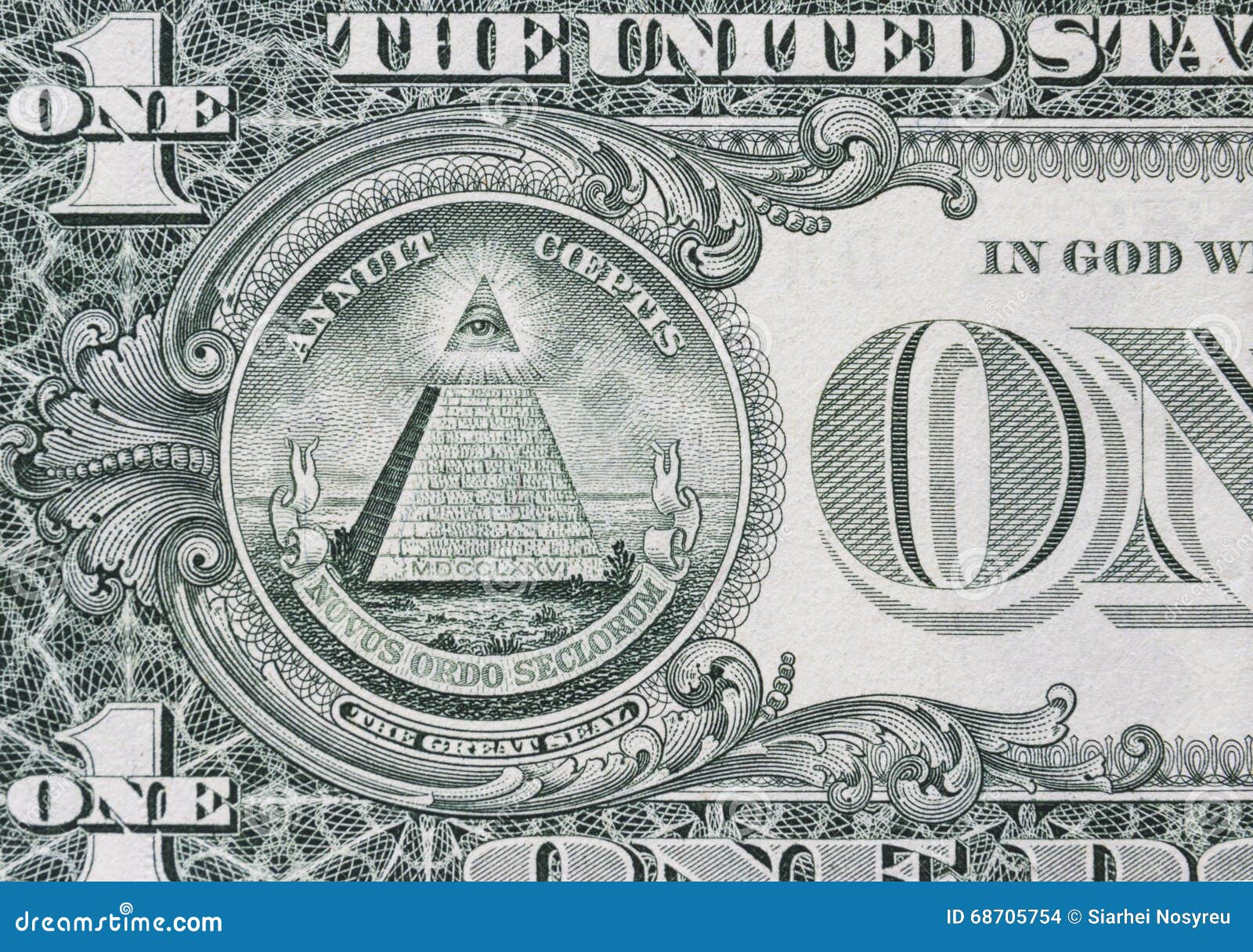 All-seeing Eye On The Dollar Stock Photo - Image: 68705754