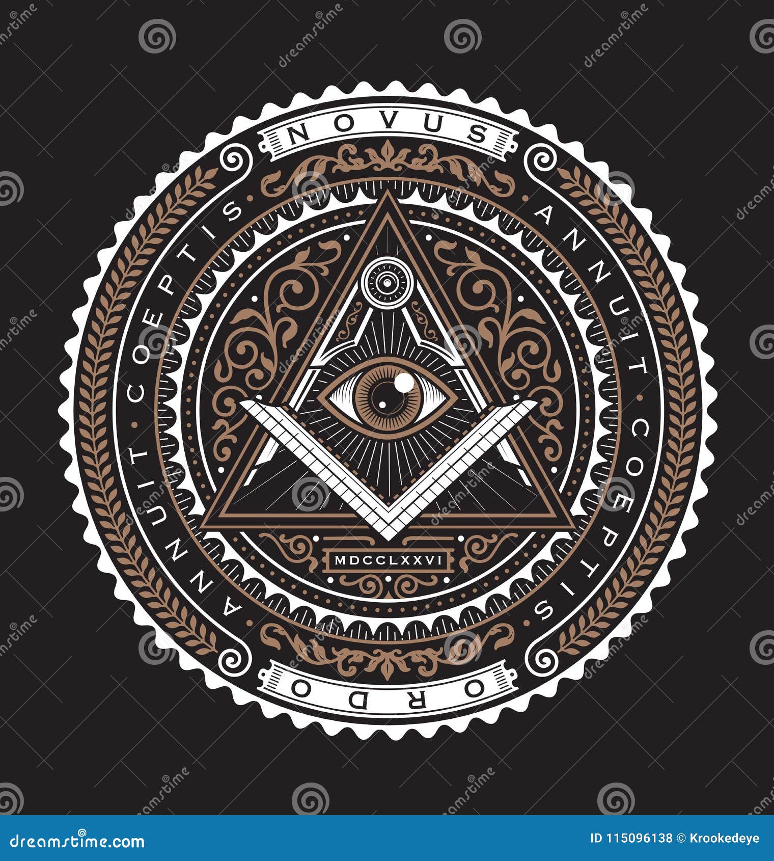 All Seeing Eye Emblem Badge Vector Logo 2 Color Stock Vector ... All Seeing Eye Emblem Badge Vector Logo 2 Color Stock Vector ...