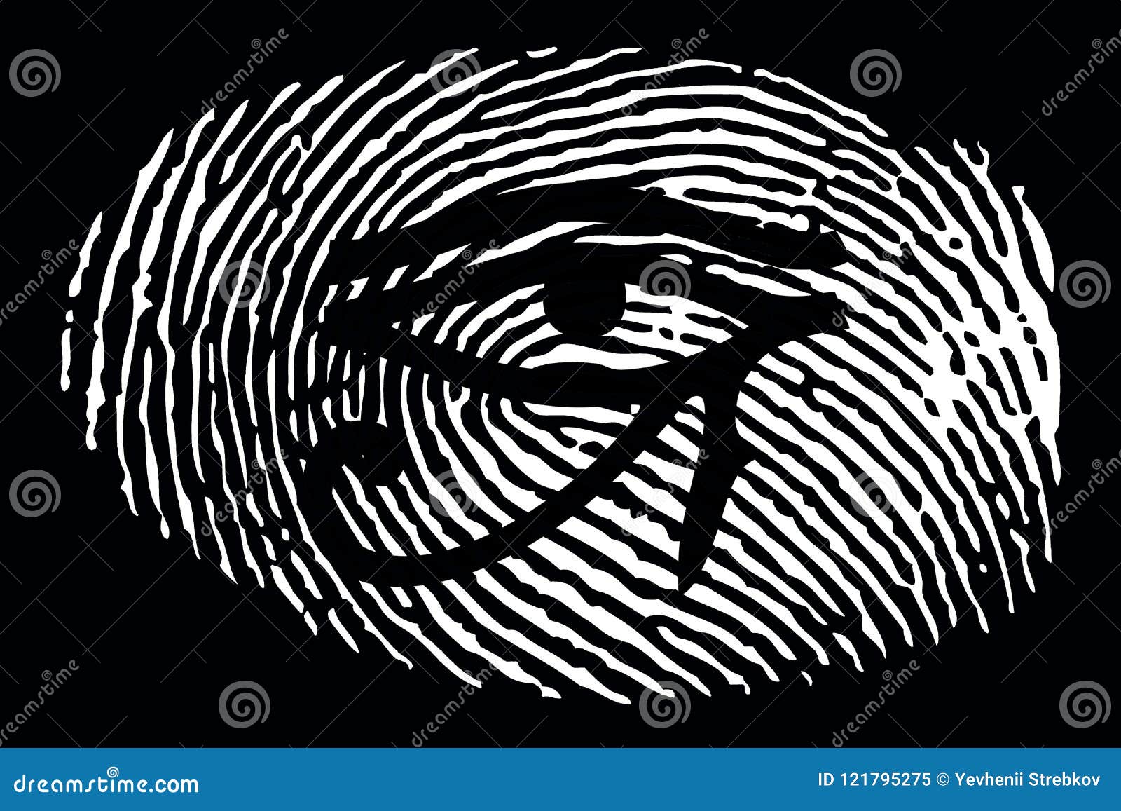 Triangle Fingerprint Stock Illustrations – 226 Triangle Fingerprint ...