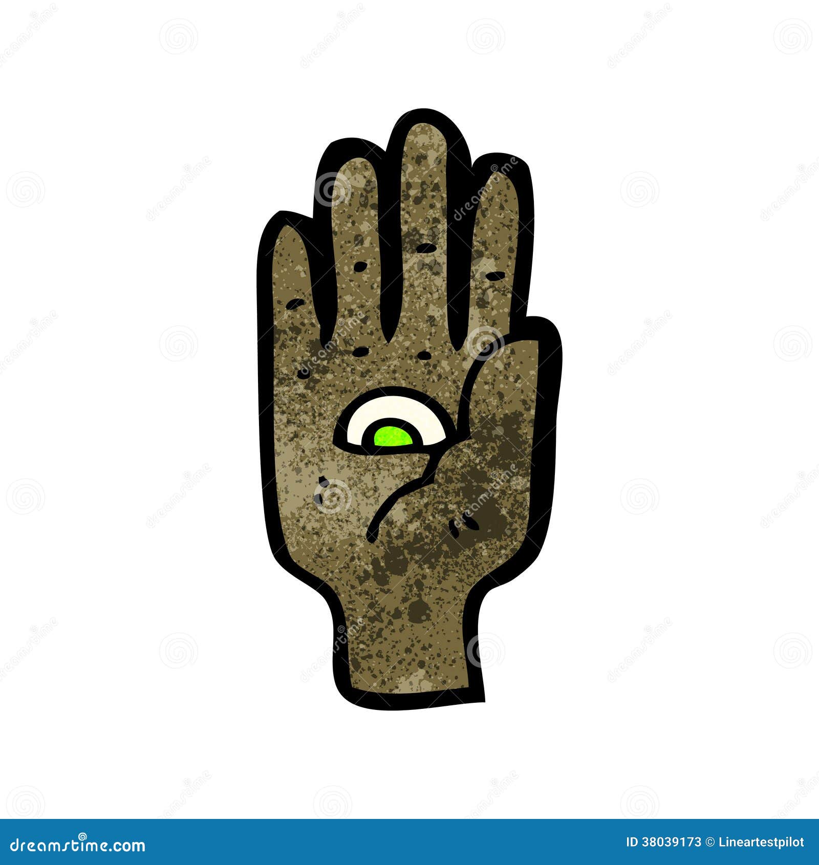 All Seeing Eye Hand Cartoon Stock Vector - Illustration of hand, magic ...