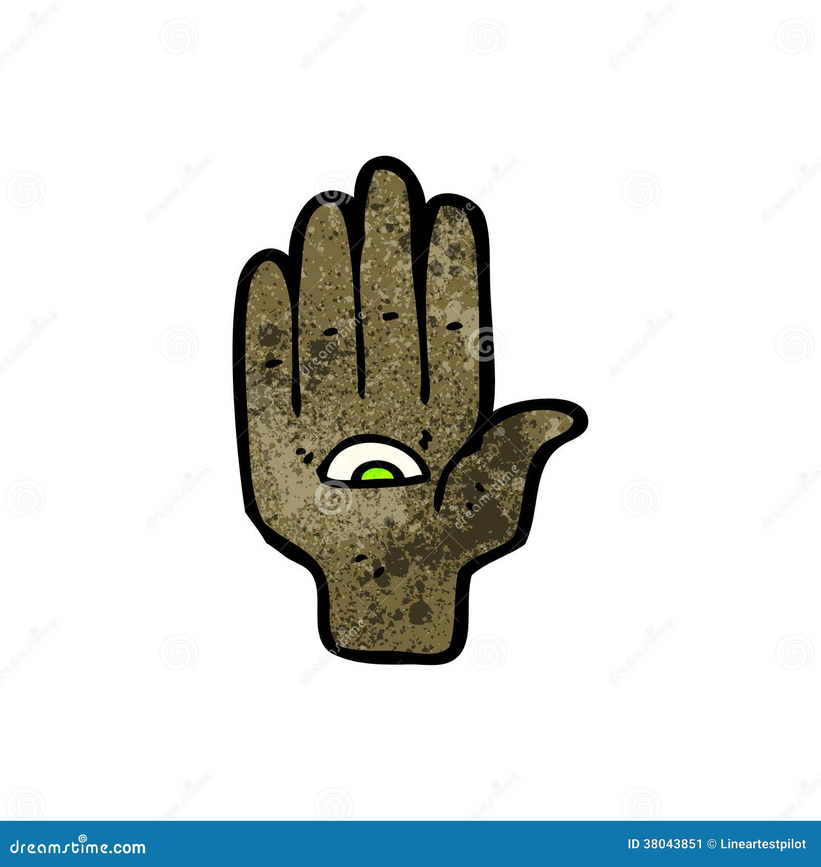 All Seeing Eye Hand Cartoon Stock Vector - Illustration of quirky ...